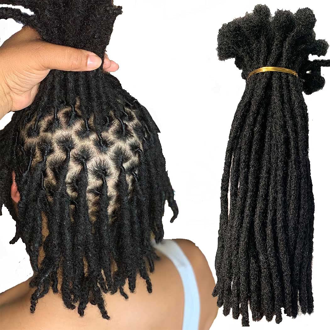 Amazon.com : BESHINNAAUL Human Hair Handmade Permanent Dreadlocks ...