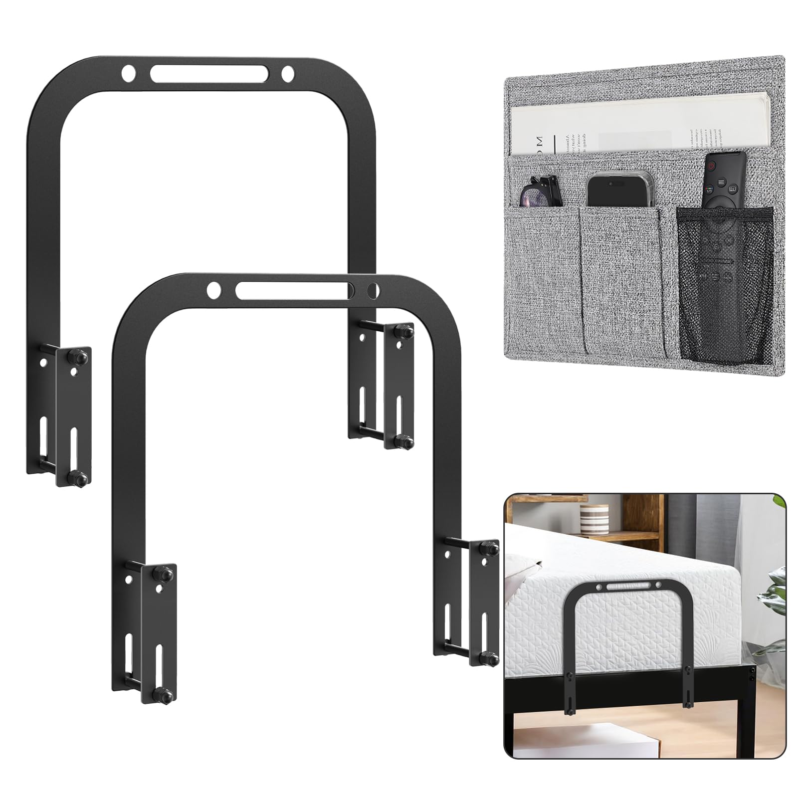 Amazon.com - Mattress Retainer Bar, Extra Tall Mattress Slide Stopper ...