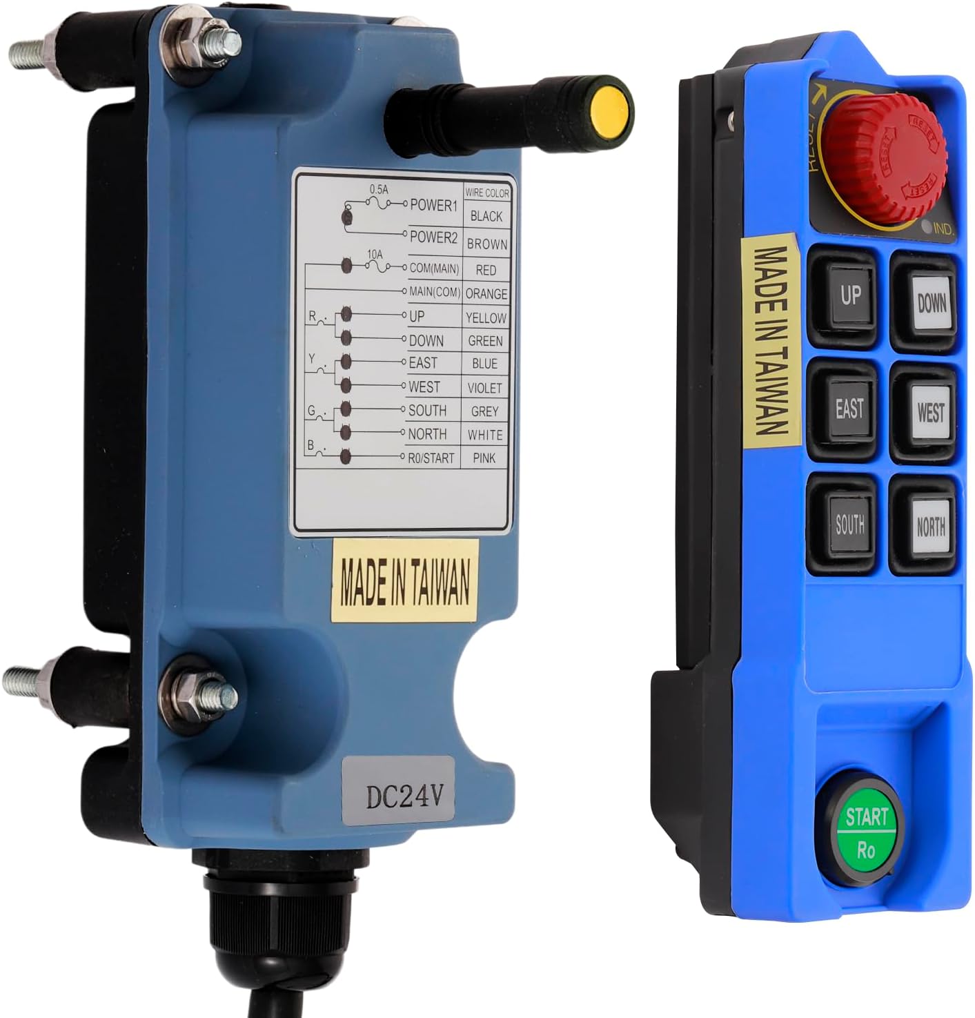 Amazon.com: SAGA-L8B Industrial Wireless Crane Remote Control for ...