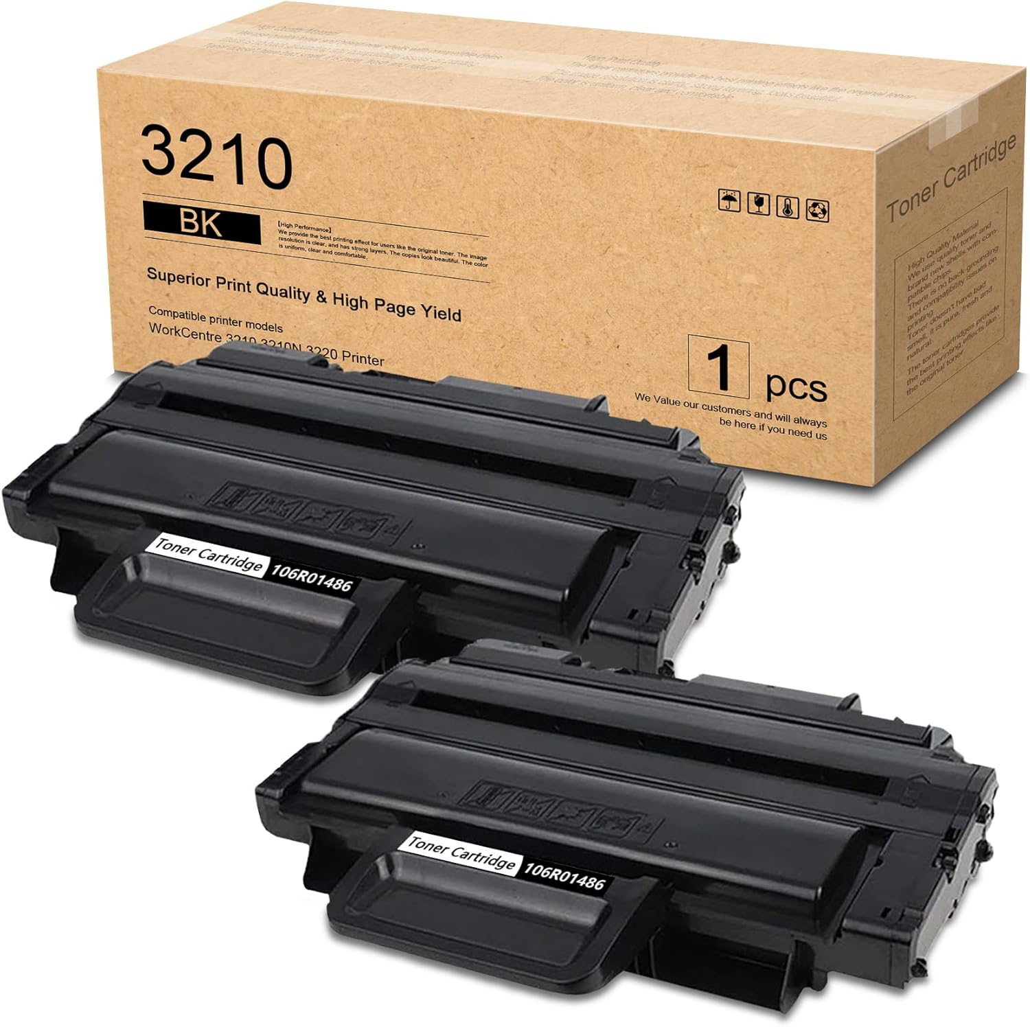 Amazon.com: WorkCentre 3210/3220 Black High Capacity Toner Cartridges ...