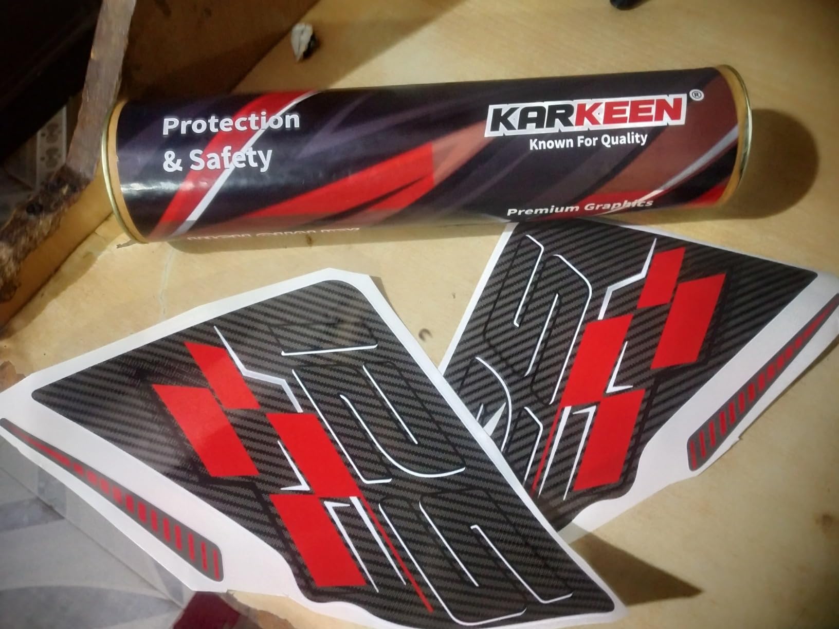 KARKEEN Side Panel Stickers Compatible for All New& Old Ntorqs (RED ...