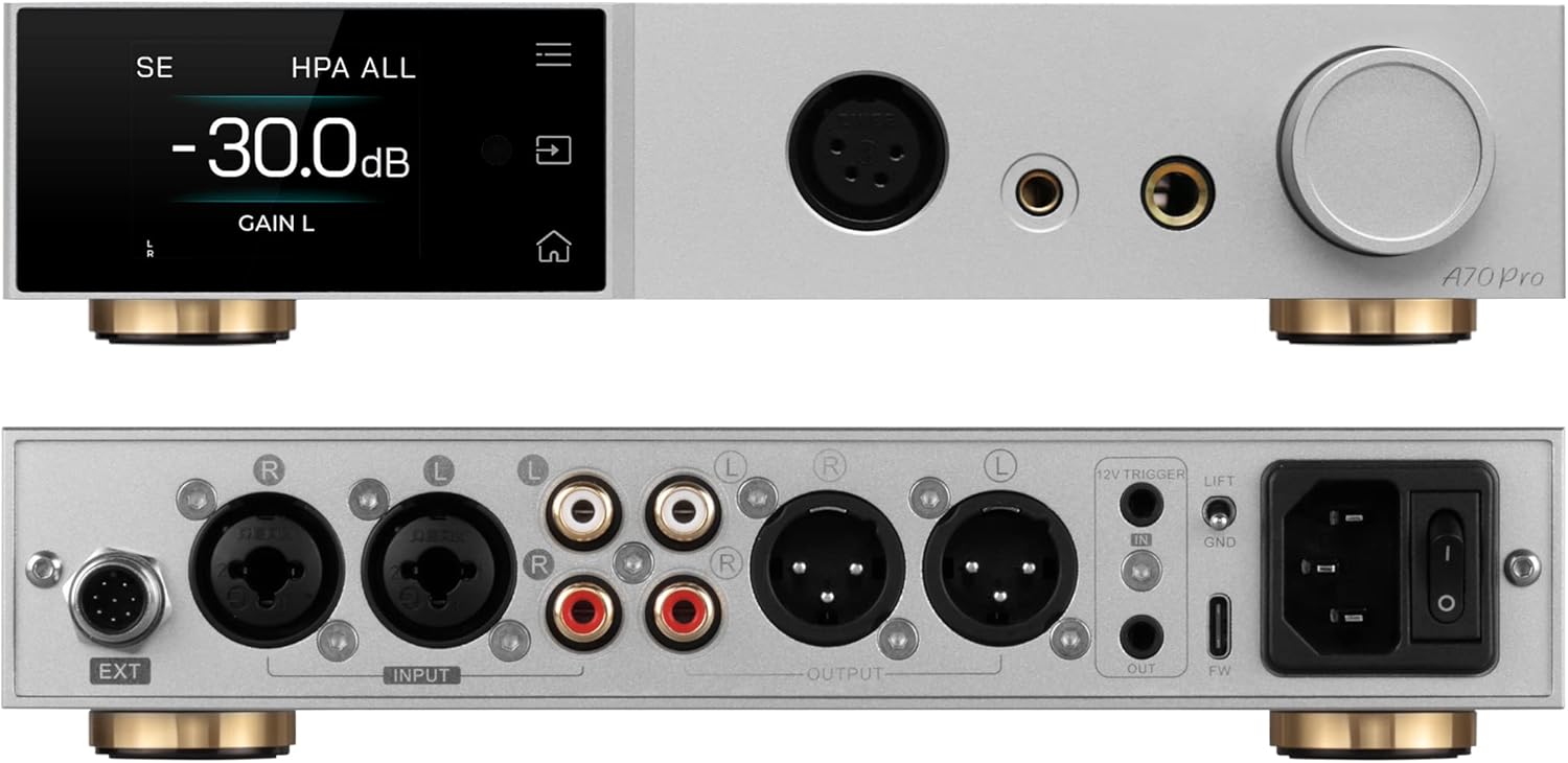 TOPPING A70 Pro Fully balanced headphone amplifier Preamp - 17000mWx2 ...