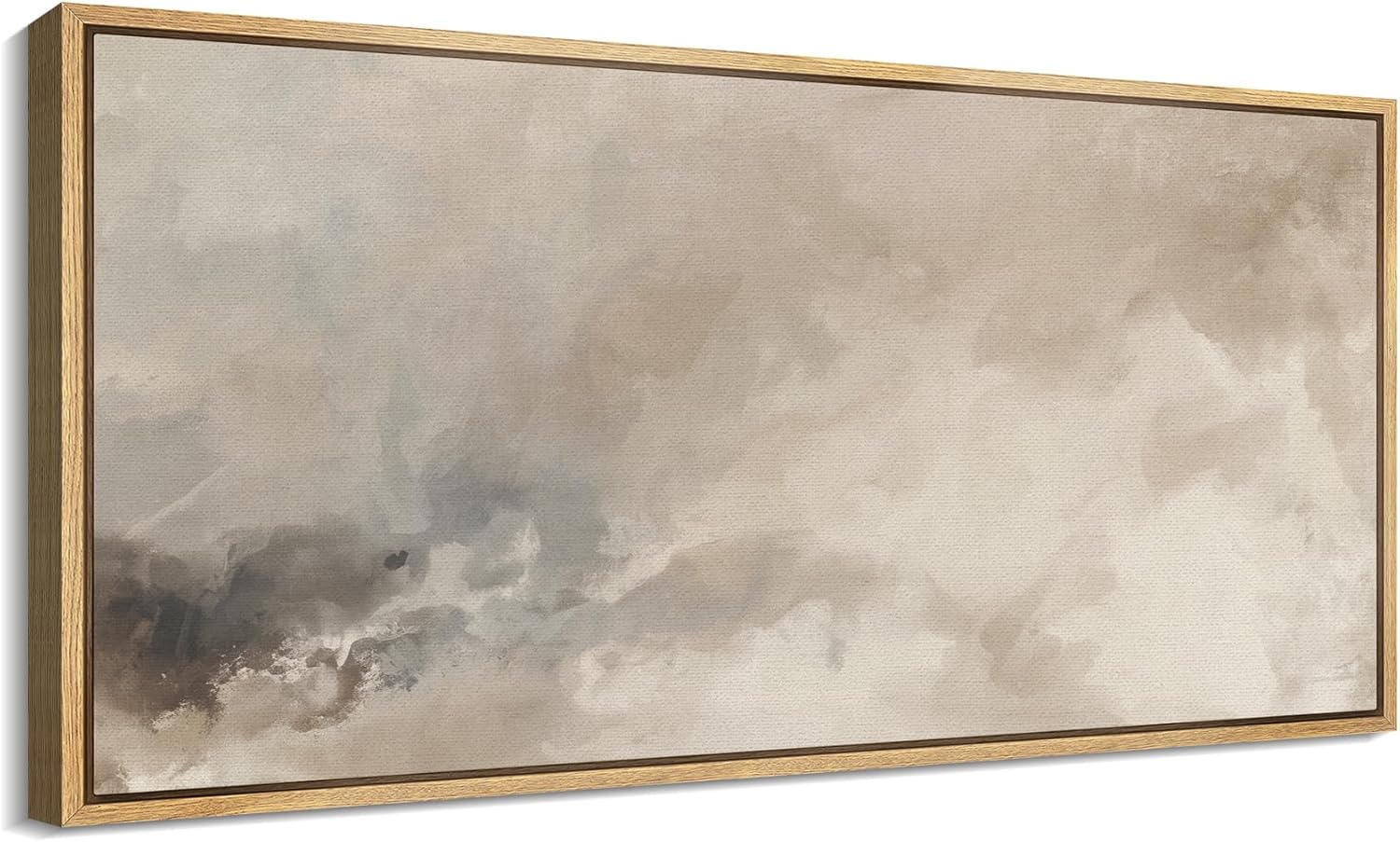 Amazon.com: SIGNFORD Extra Large Framed Canvas Print Wall Art Soft Cloud Horizon Gentle Neutral ...