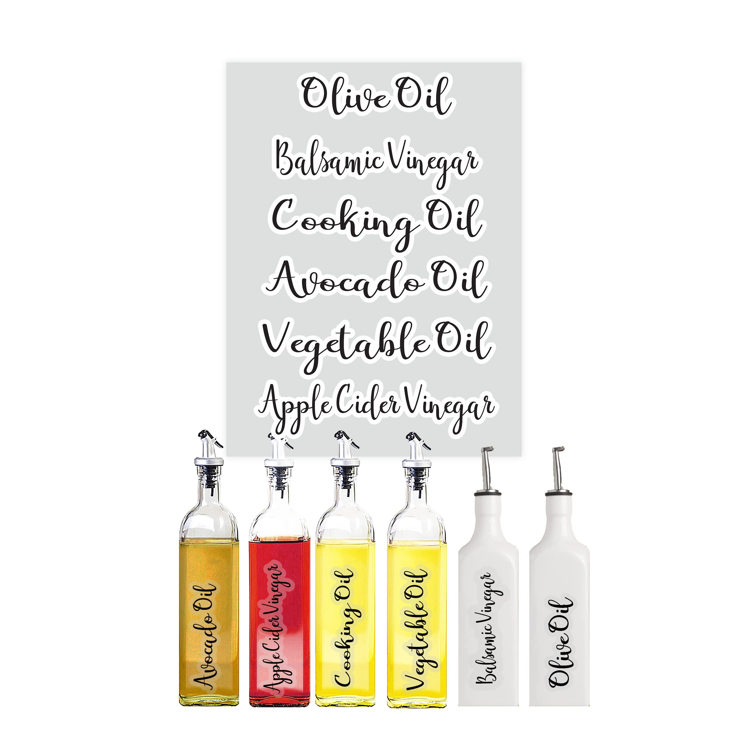 Vinegar Bottle Label