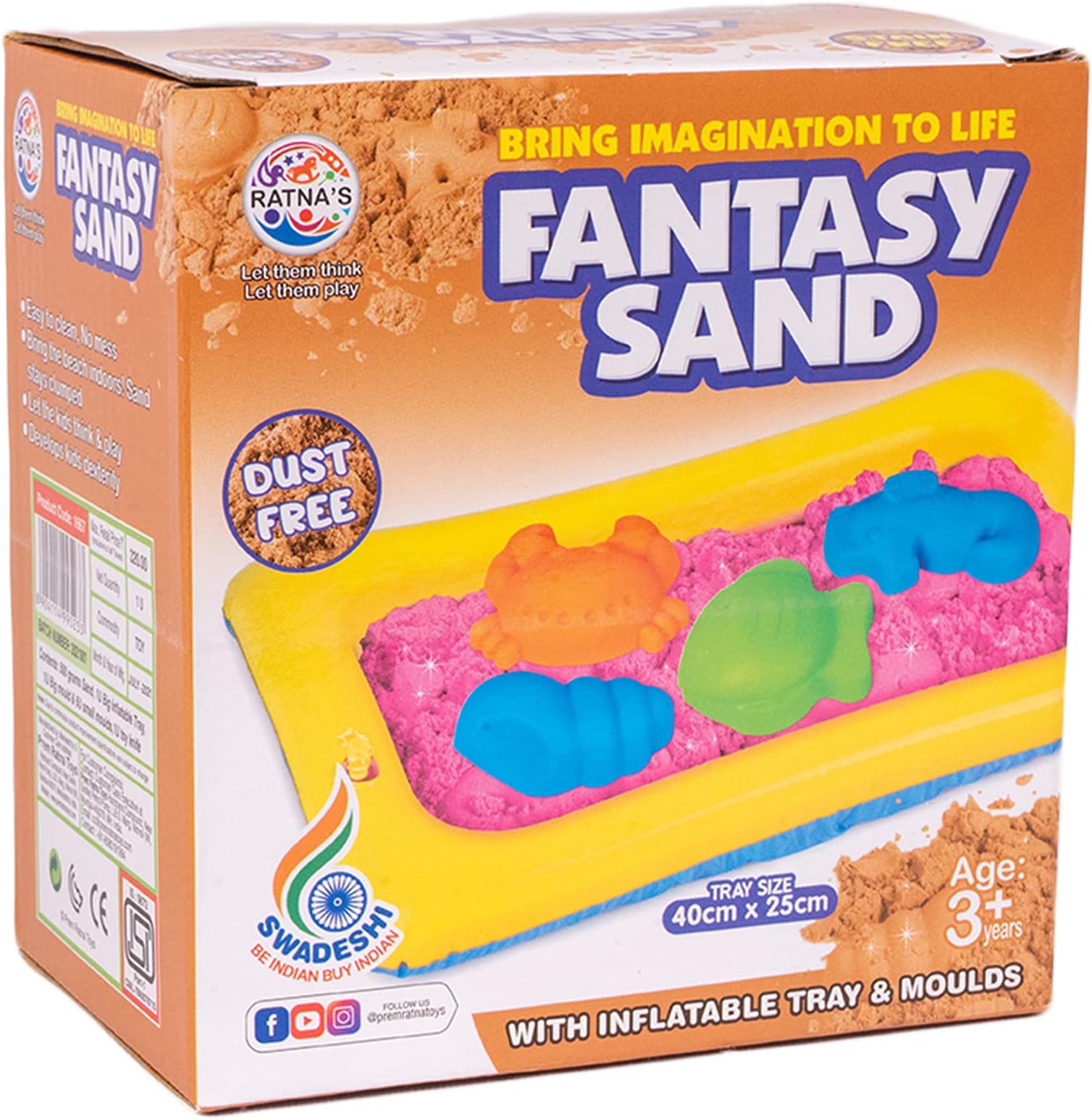 Ratna's Magic Sand Aqua. Best Sand Non Sticky and dust Free. with Best ...
