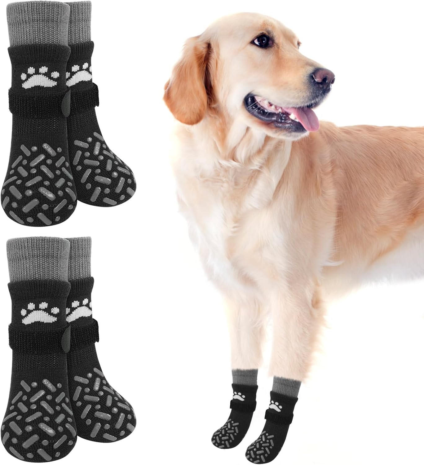 Amazon.com : SCENEREAL Dog Socks to Prevent Licking Paws for Hot/Cold ...