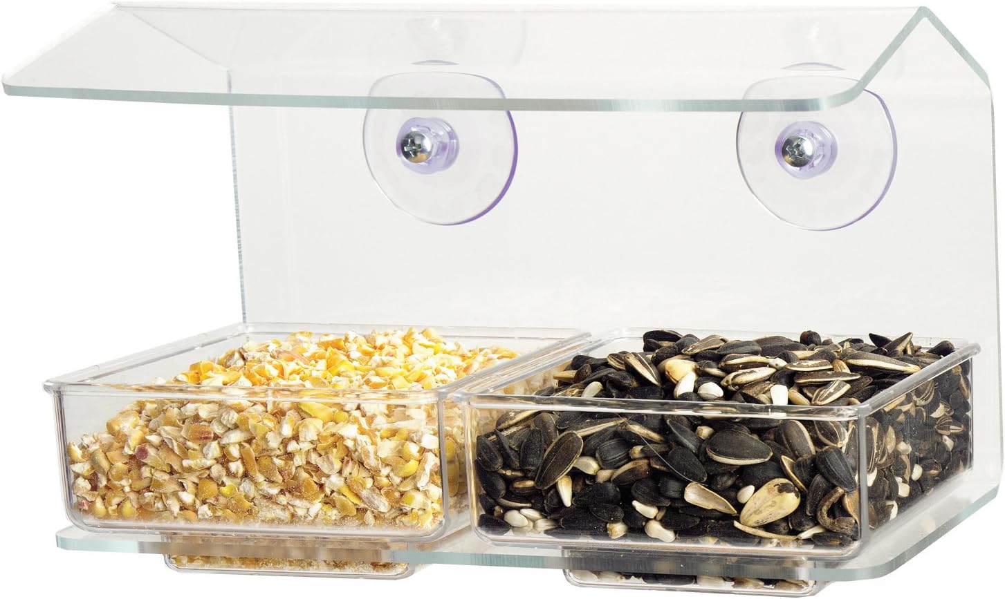 Amazon.com : Aspects 002 Buffet Window Feeder with Double Seed Tray ...