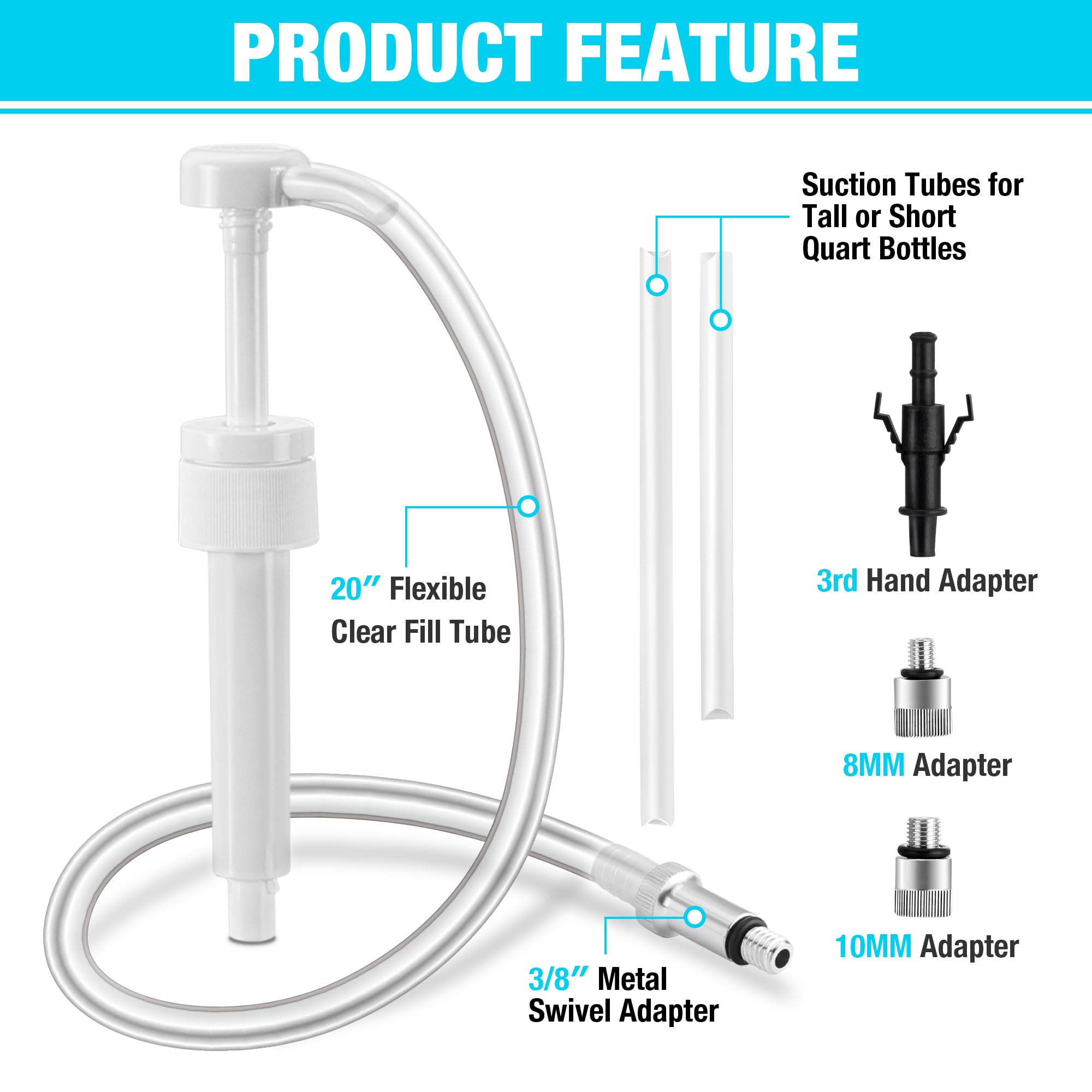 Snapklik.com : Lower Unit Gear Oil Pump For Standard Quart Bottles ...