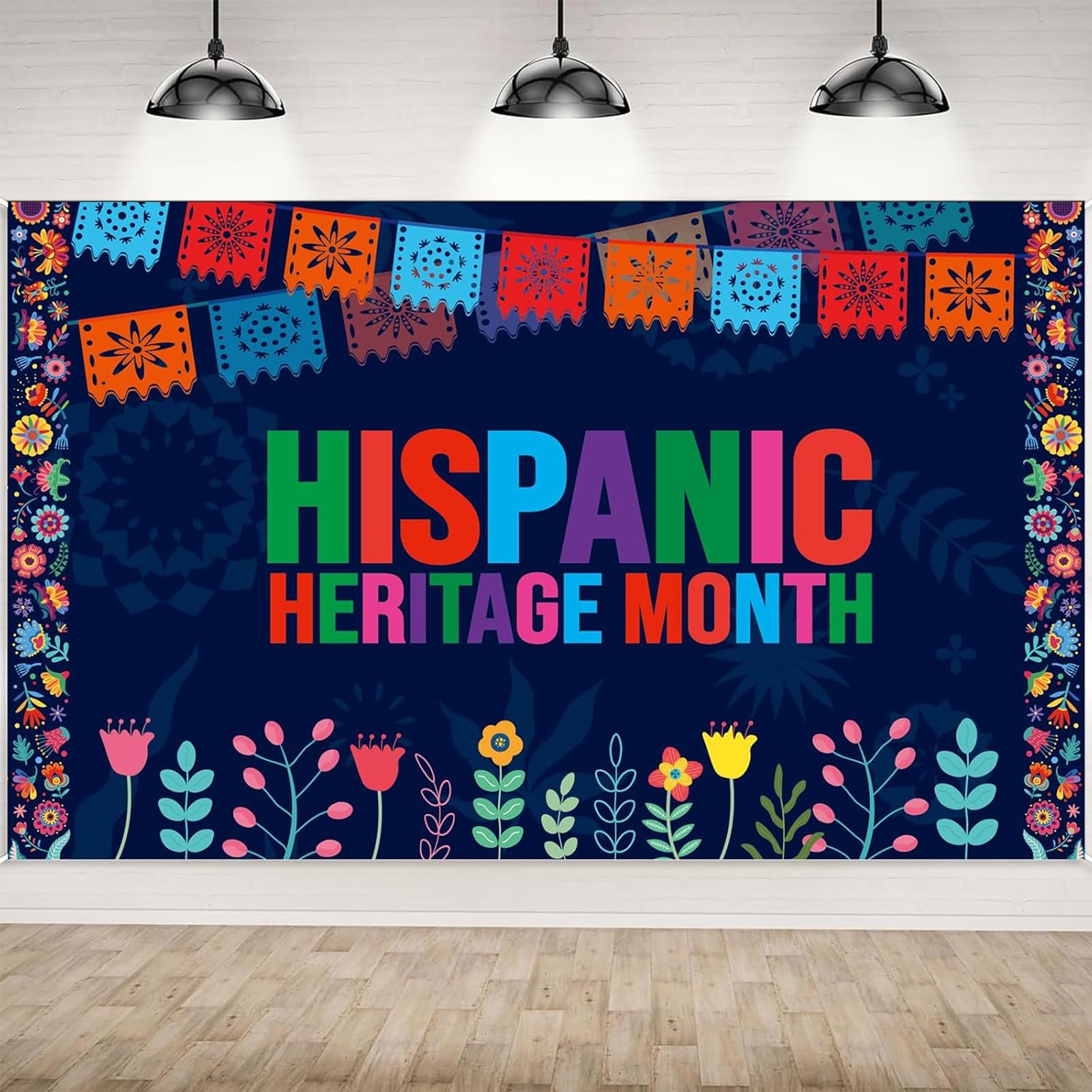 Amazon.com: Hispanic Heritage Month Decorations Banner Backdrop, Latin ...
