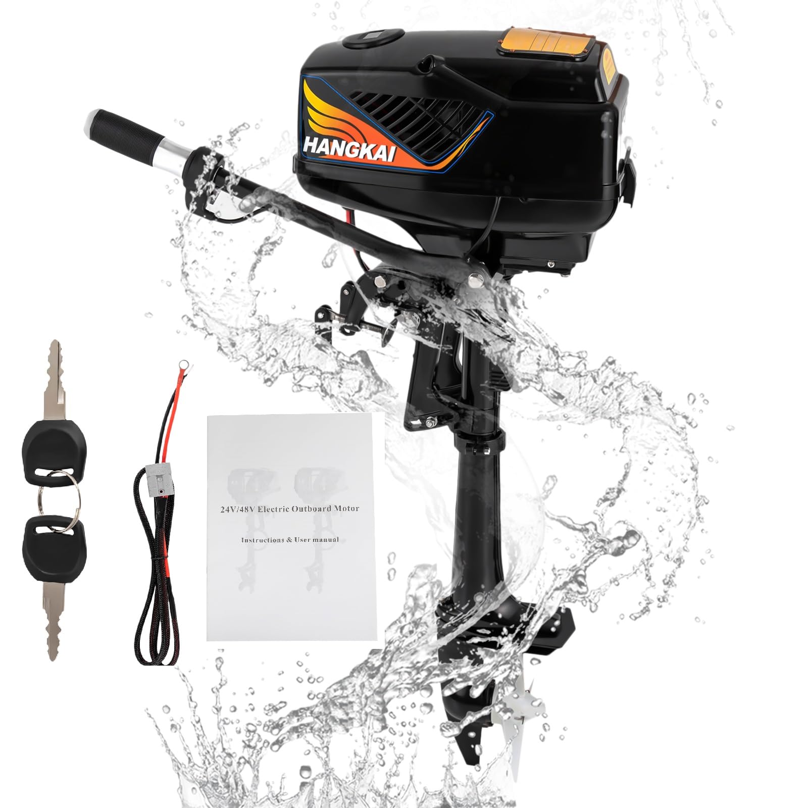 Amazon.com: Electric Outboard Motor, 1200W Heavy Duty Fishing Boat ...