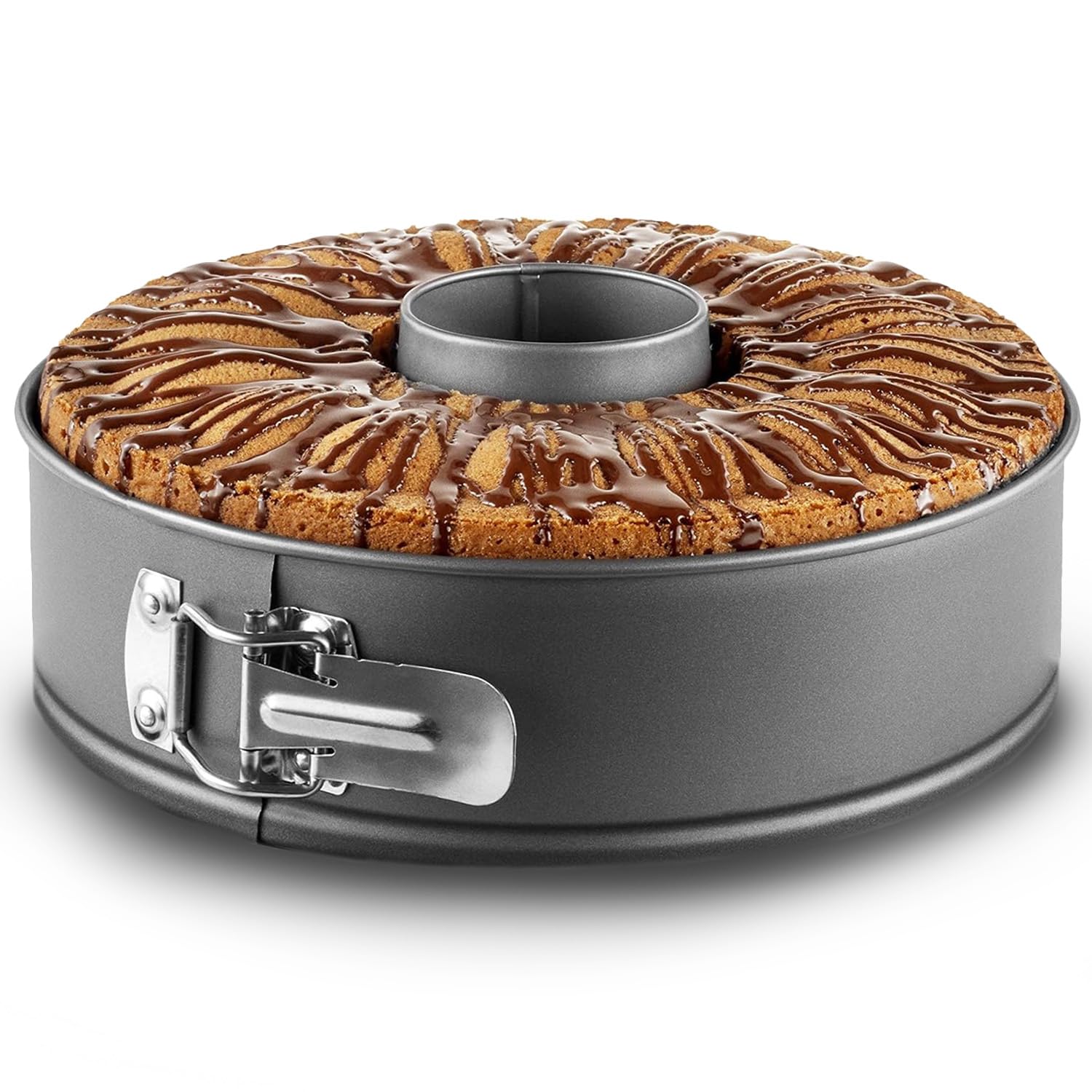 GF Cake - Non-Stick Springform Cake Tin with 2 Bases - 2 Piece ...