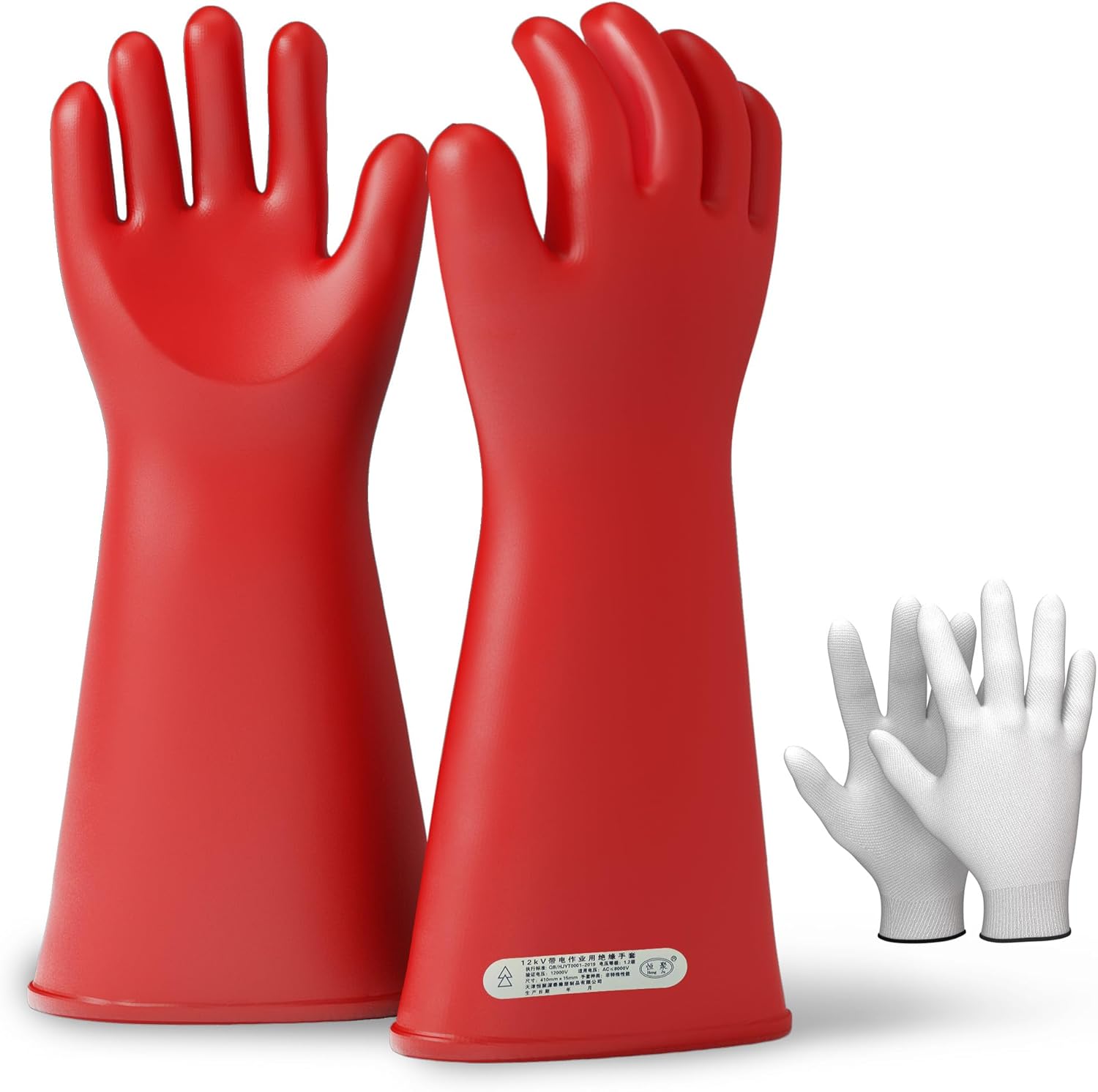 Insulated Gloves 12KV Voltage Electrician High Voltage Gloves Class 00 ...