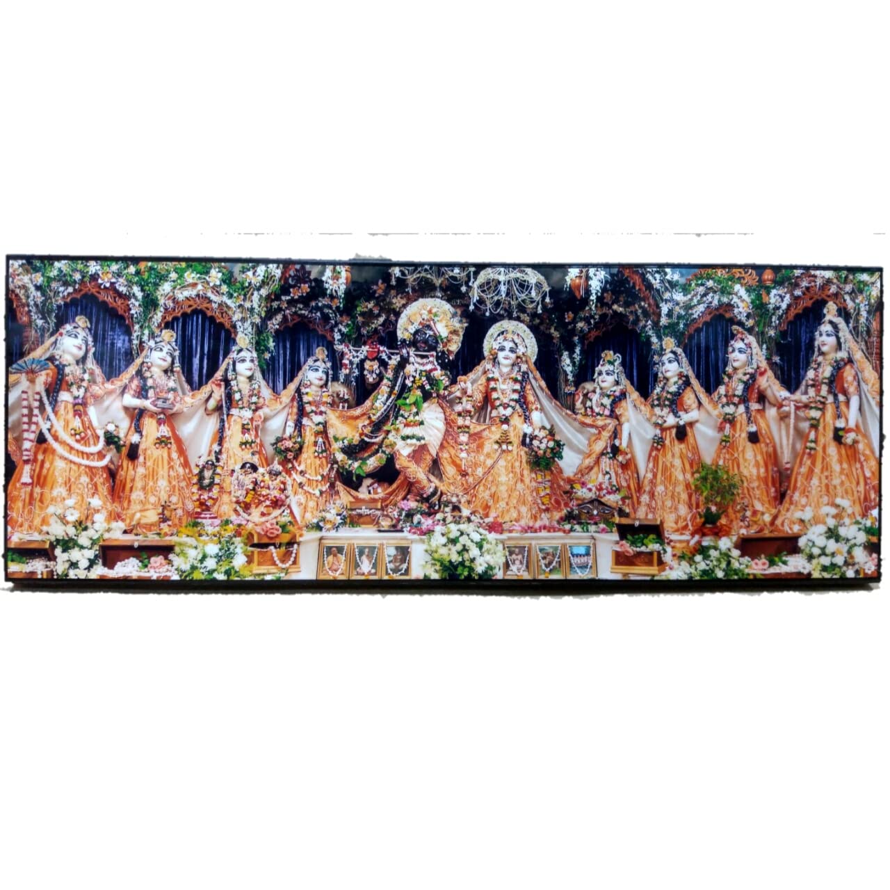 Buy Templeshop Mayapur Iskcon Radha Madhav Astasakhi Lamination Photo ...