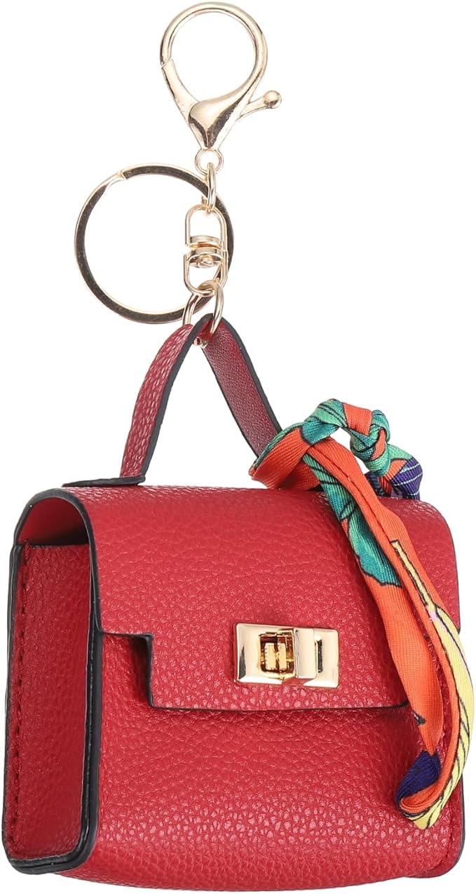 Amazon.com: PATIKIL Mini Backpack Keychain, Cute Coin Purse Keychain PU ...