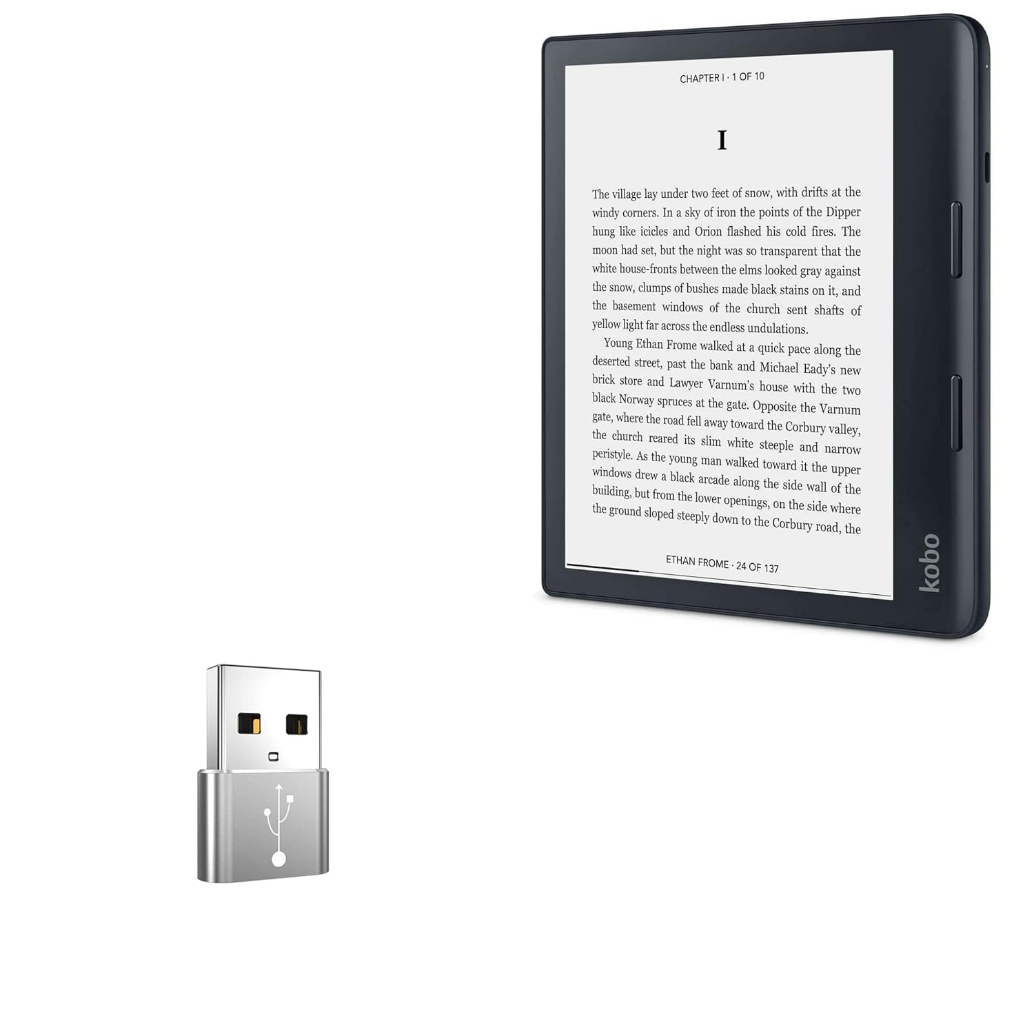 BoxWave Adapter Compatible with Kobo Sage (Adapter by BoxWave) - USB-A ...