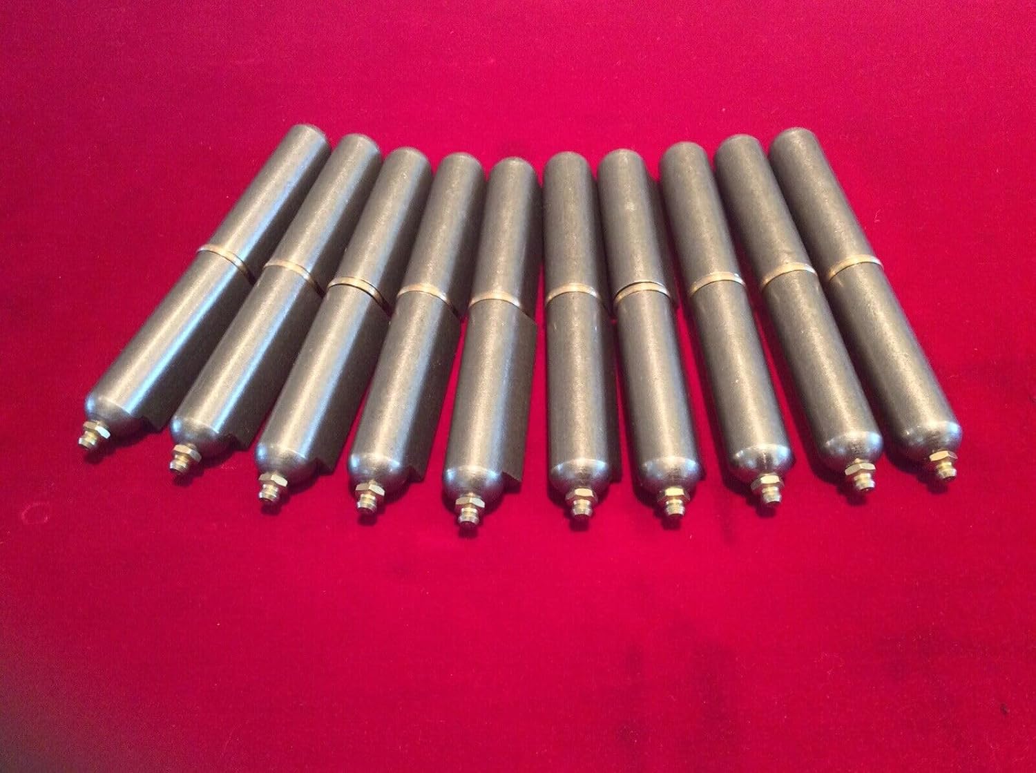 (10) 6" Bullet Hinge w/Grease Zerk Steel Body & pin with Brass Bushing ...