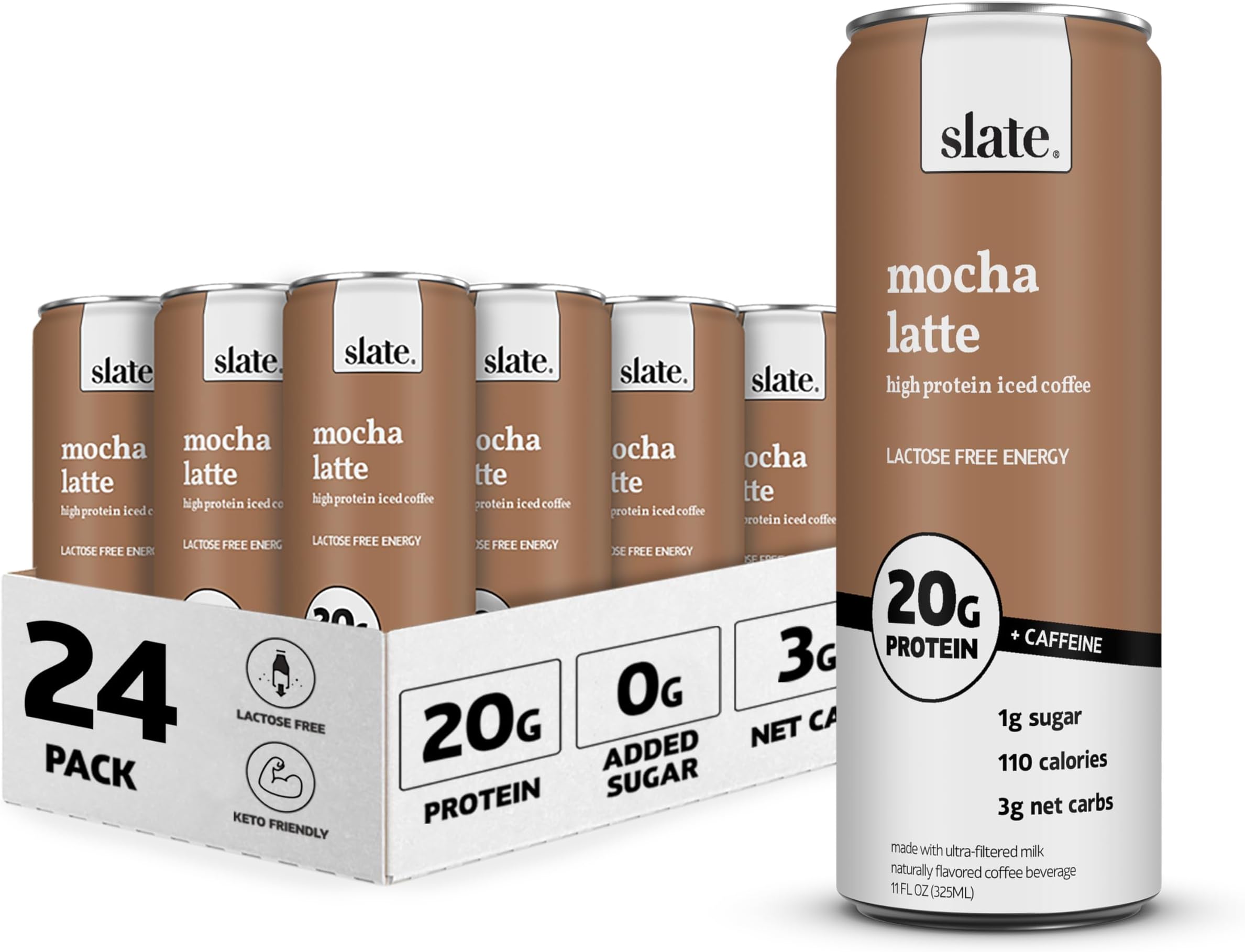 Amazon.com: Slate Milk - High Protein Nutrition Shake - Milk Chocolate ...