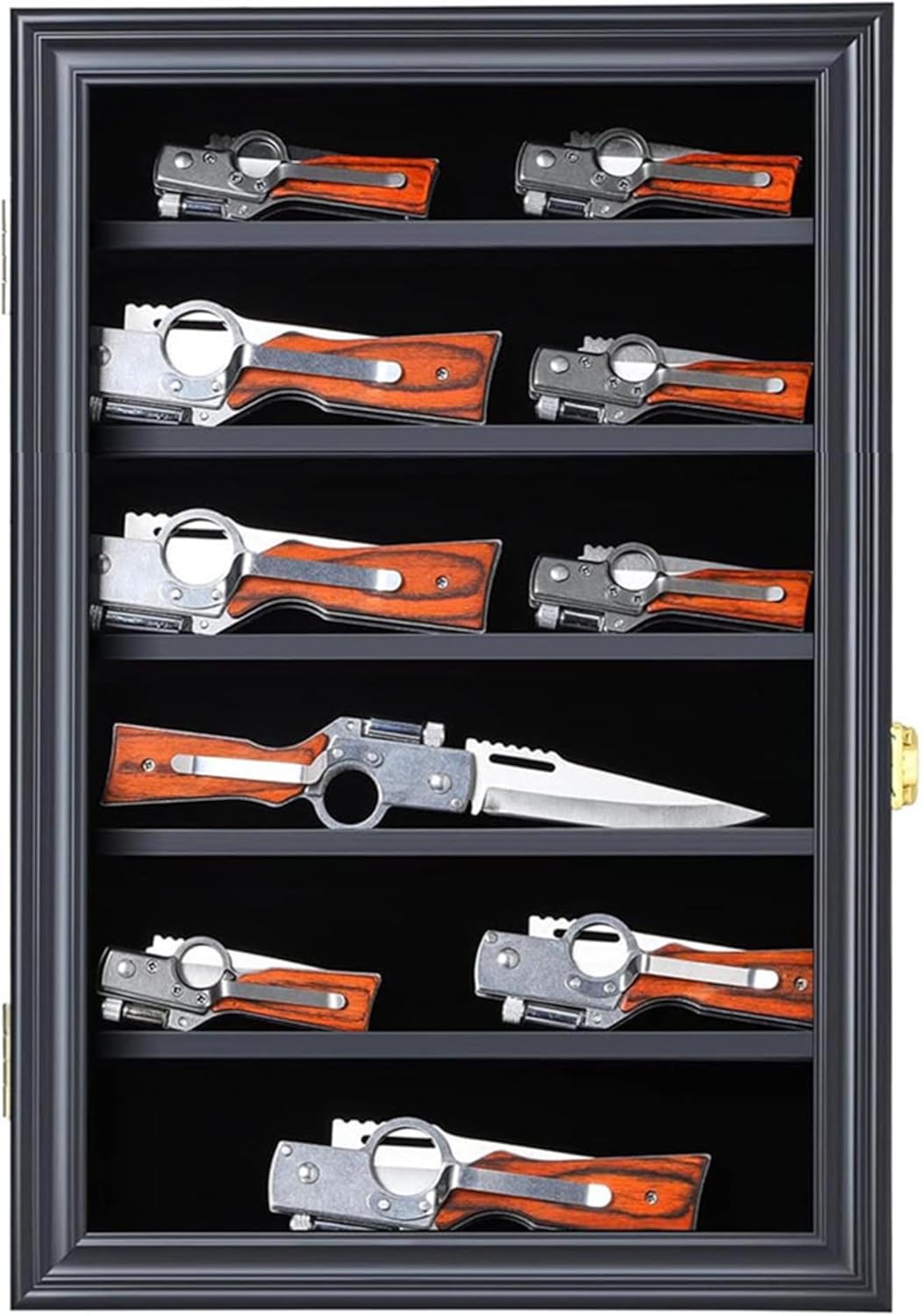 Military Folding Knife Shadow Box,Knife Display Case Pocket Knife ...