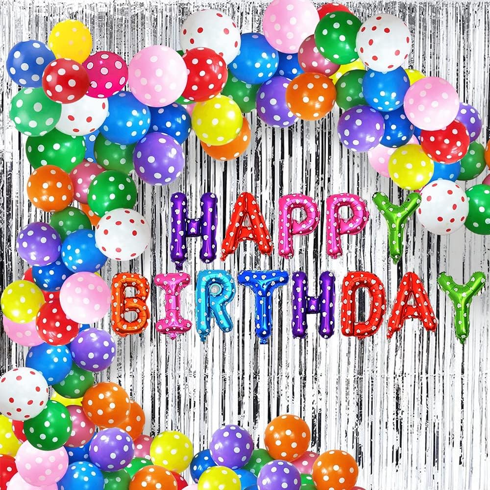 Amazon.com: Party Propz Multicolour Balloons Decorations - Pack Of 33 ...