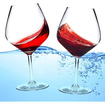 Amazon.com | Floating Wine Glasses for Pool (18 Oz | Set of 2) That ...