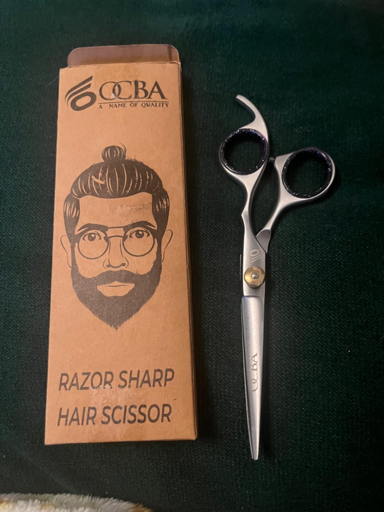 OCBA Professional Hairdressing Scissors for Barbers & Hairdressers 6 ...