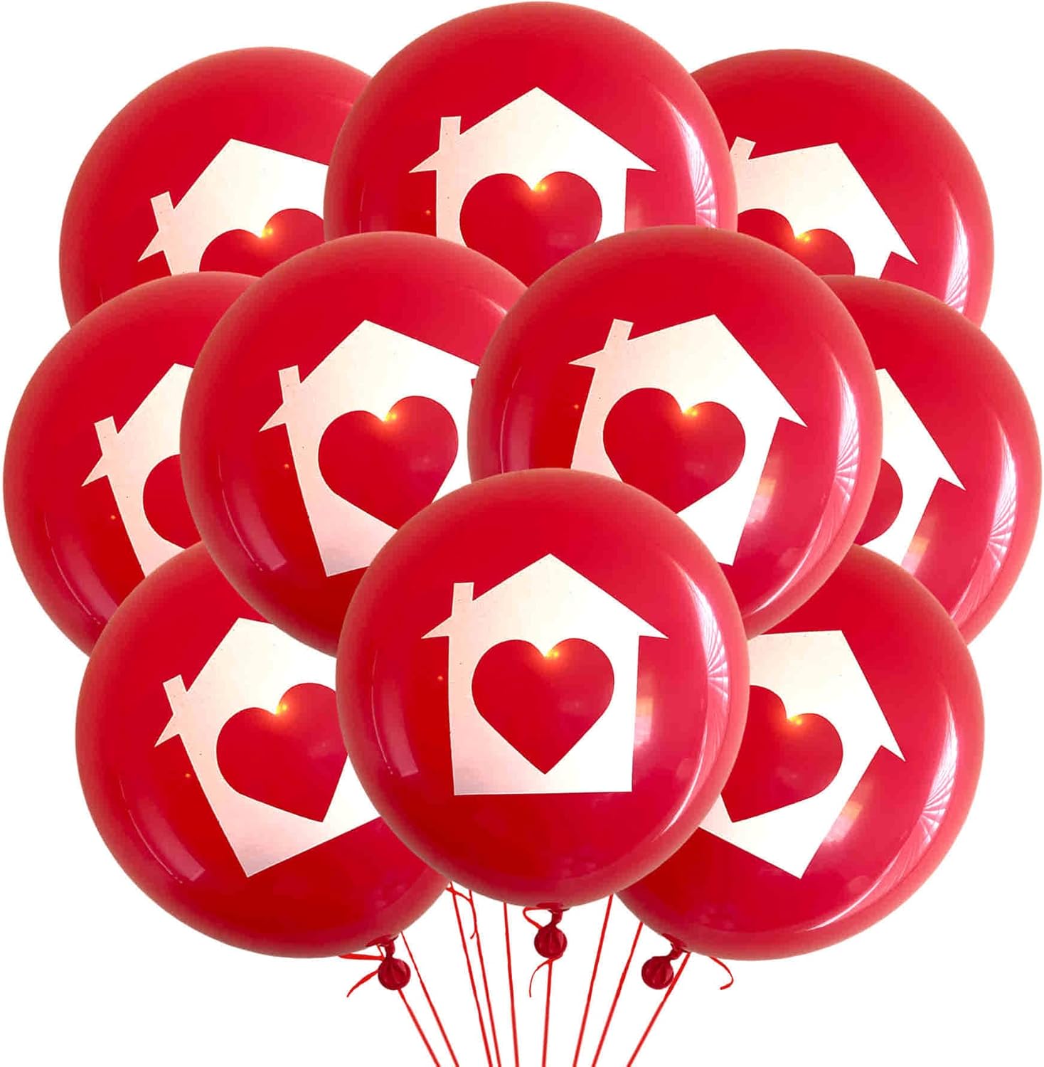 Amazon.com: House Balloons 12 Count Standard size, House Warming Party ...