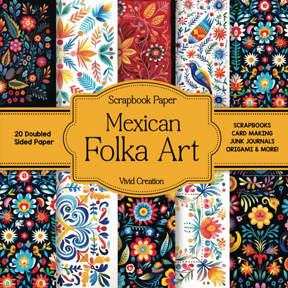Mexican Folk Art Scrapbook Paper: Mexican Fiesta-themed Scrapbooking ...