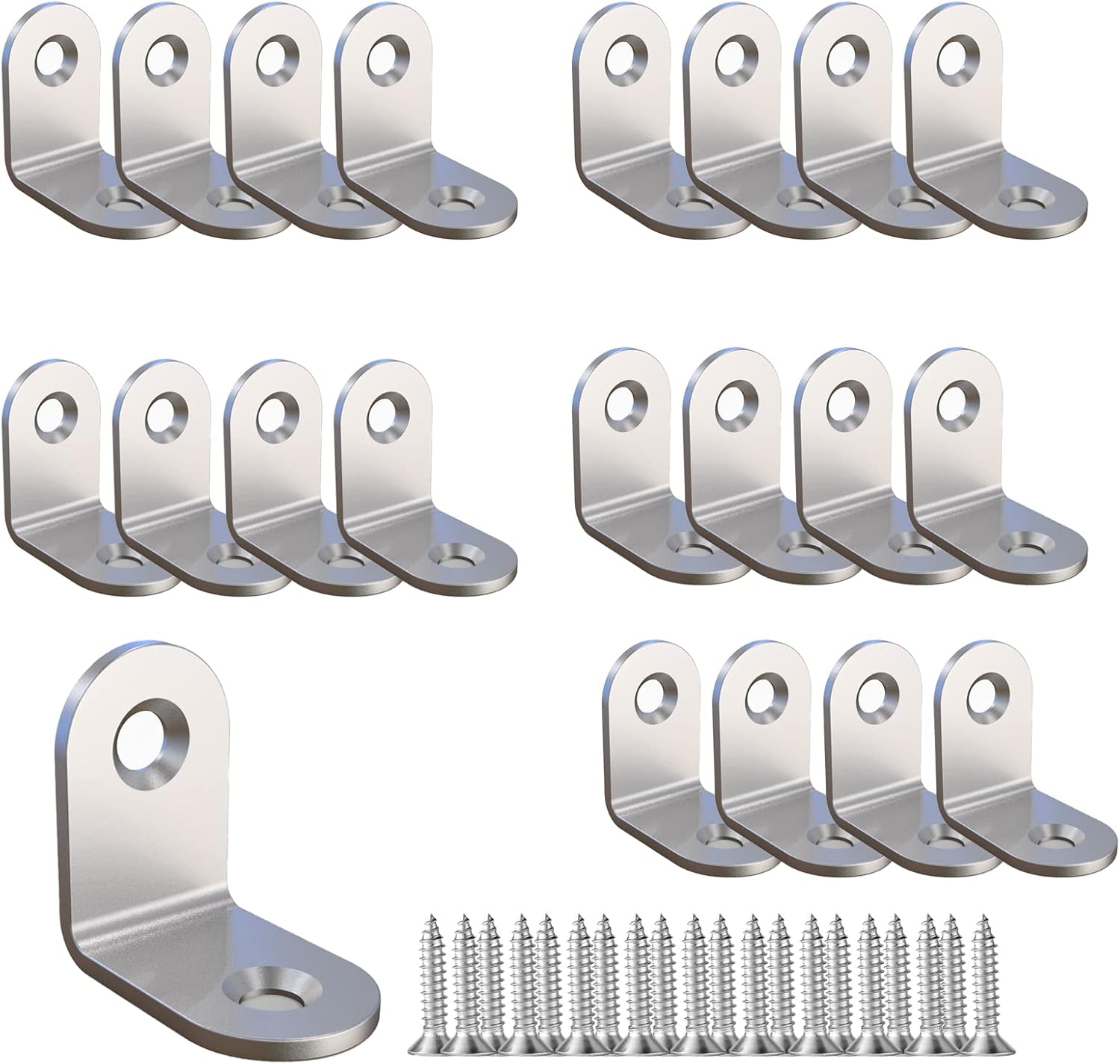 Amazon.com: Stainless Steel L Brackets,Corner Brace, L Bracket, Corner ...