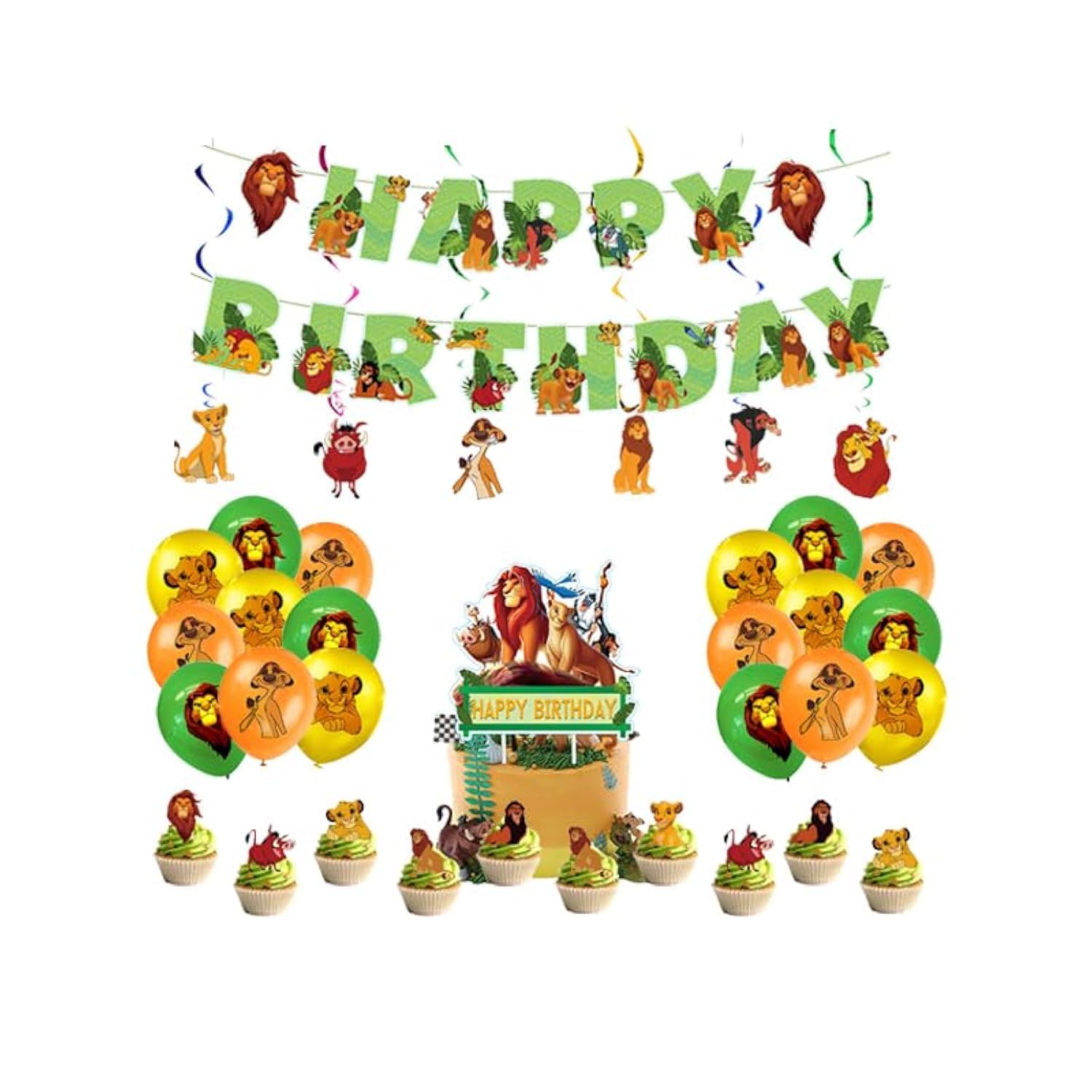 Buy Lion King Balloons Lion King Birthday Decorations Lion King Cake ...