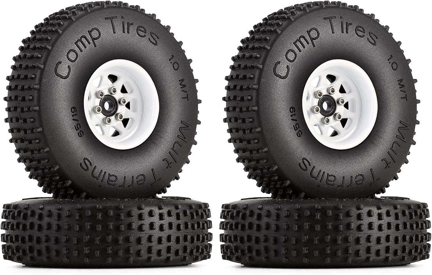 Amazon.com: INJORA 1.0 Tires Competition Pins Tires and Deep Dish 1.0 ...
