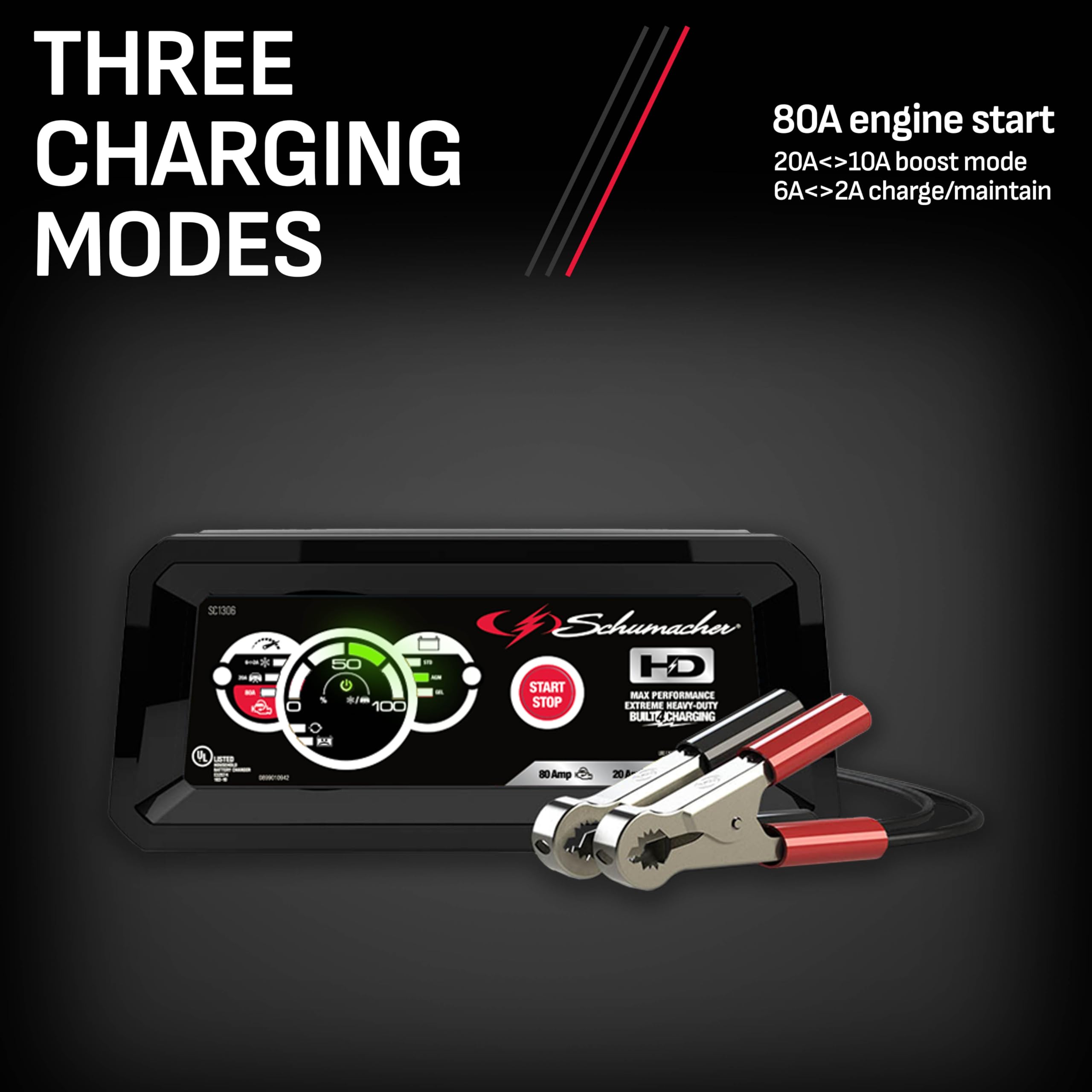 Snapklik.com : Battery Charger And Engine Starter, SC1306, 4-in-1 ...