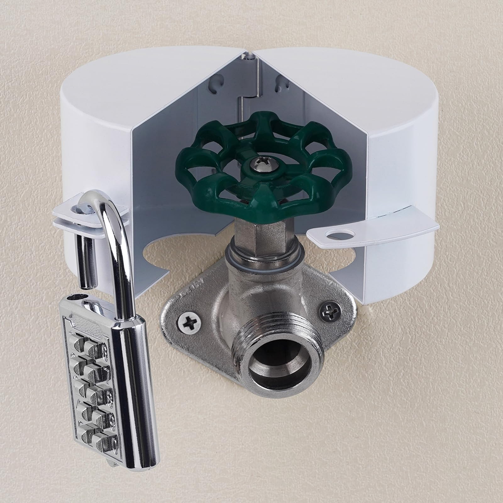 Snapklik.com : TEMEILI Outdoor Water Spigot Lock - Stainless Steel Hose ...