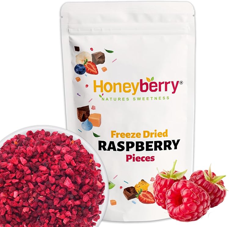 Freeze Dried Raspberry Pieces 50g Premium Freeze Dried Fruit Bits ...