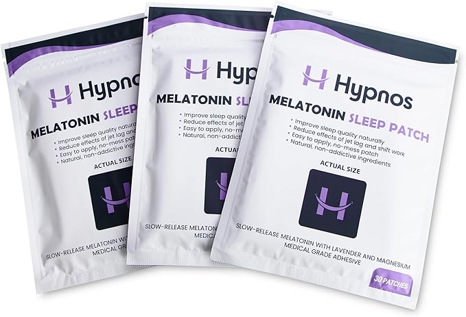Hypnos Sleep Support Patch | Sleeping Patches for Adults | Extended Release Melatonin Lavender ...
