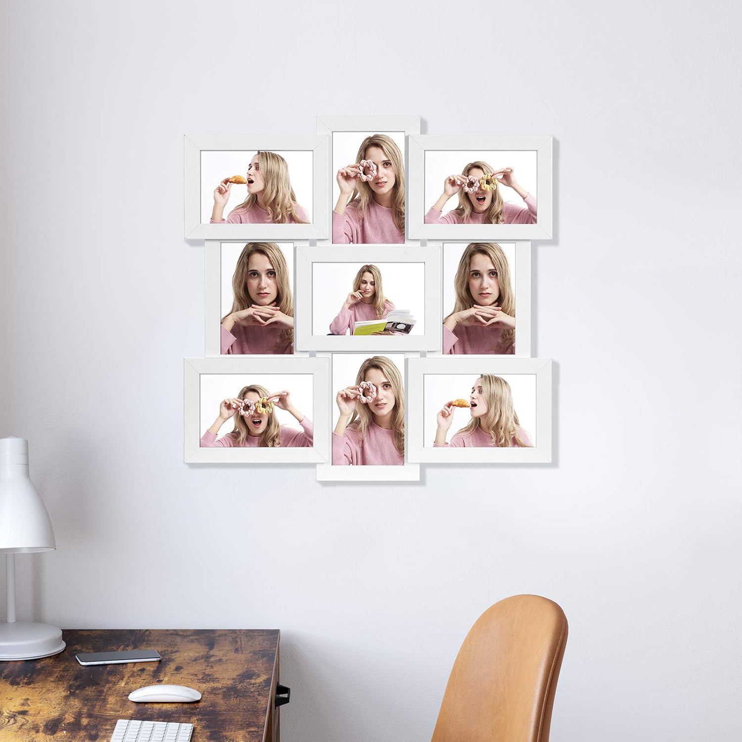 SONGMICS Picture Frames Collage for 9 Photos, 10 x 15 cm (4 x 6 Inch ...