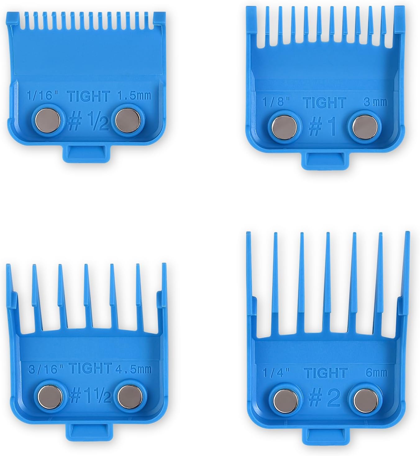 Amazon.com: Andis 01410 Professional Master Clipper Guards - Dual ...