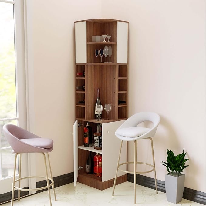NEUDOT JINRO Bar Cabinet | Engineered Wooden | Mini Bar Unit for Home ...