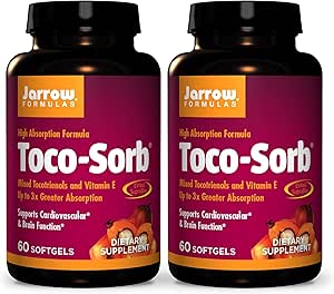 Amazon.com: Jarrow Formulas Toco-Sorb - 60 Softgels, Pack of 2 ...