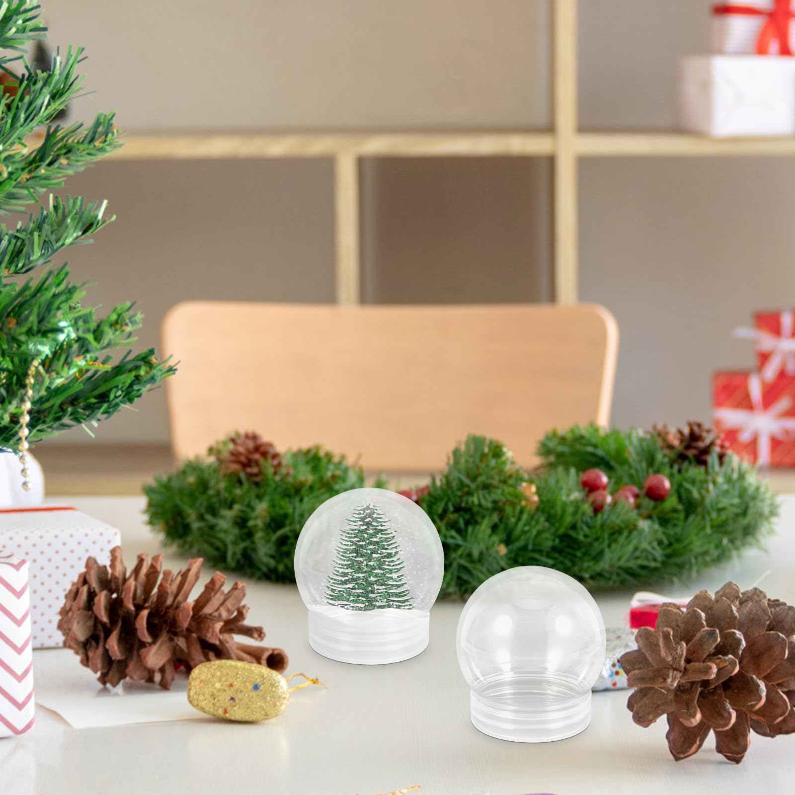 Mini Snow Globe Raindrops 10Pcs DIY Snow Globe Jar Water Globe Making ...