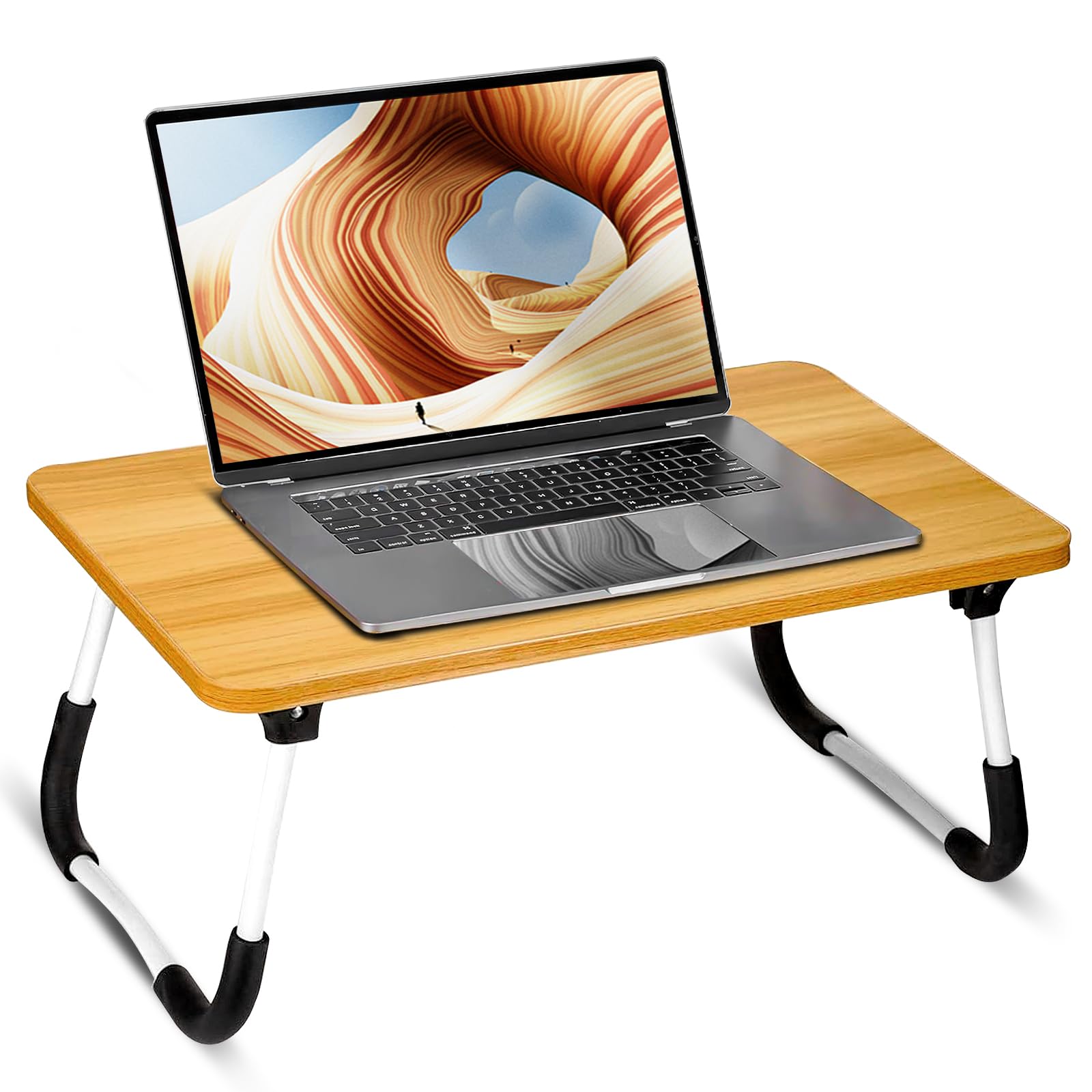 Amazon.com: Portable Laptop Desk for Bed, Foldable Lap Desk Bed Table ...