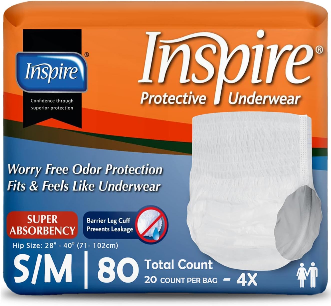 Amazon.com : Inspire Protective Underwear for Men and Women | Adult ...