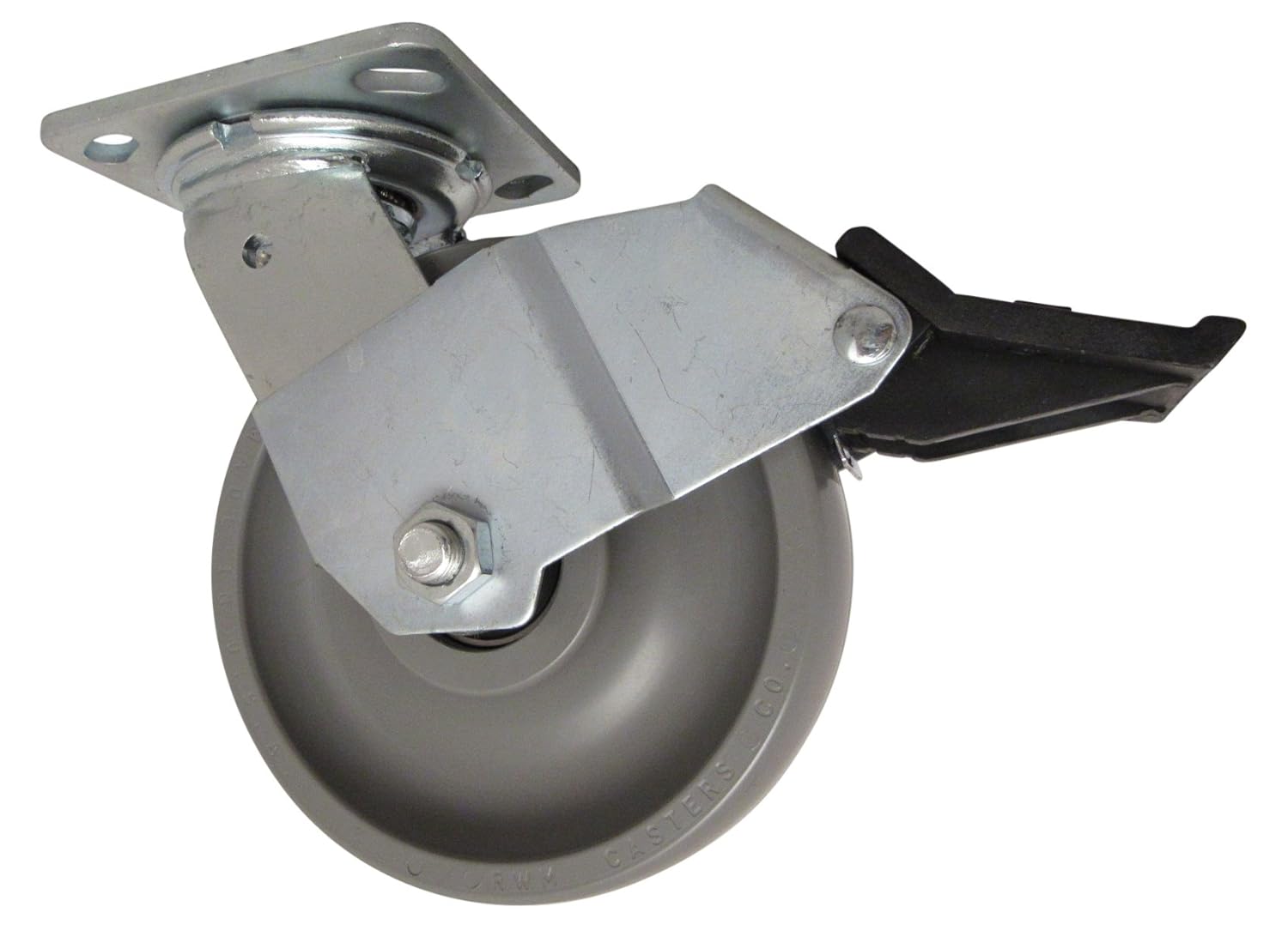 RWM Casters 46 Series Plate Caster, Swivel with Installable Face ...