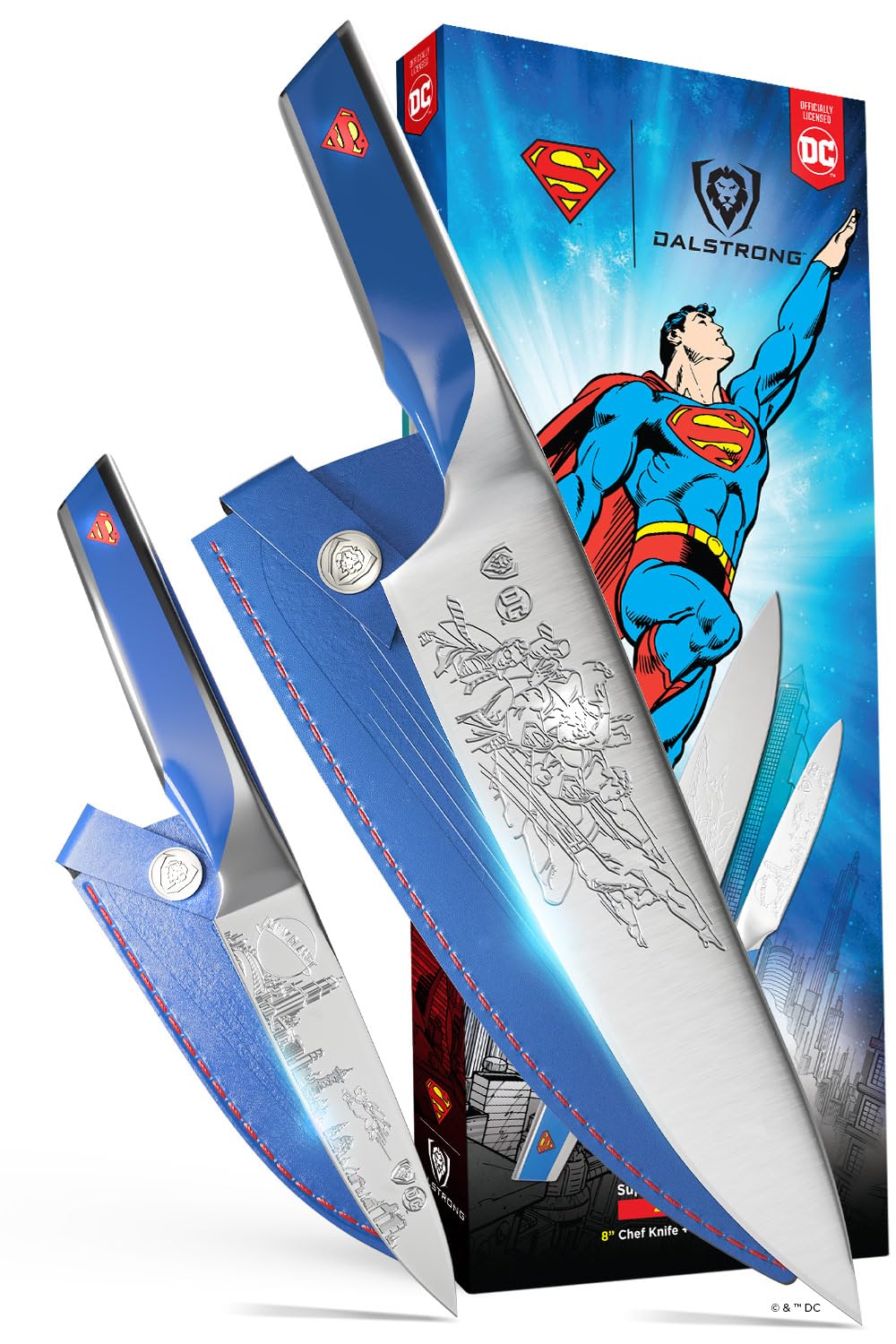 Amazon.com: Dalstrong Home Hero Knife Set-2pc- DC SUPERMAN™ Licensed ...