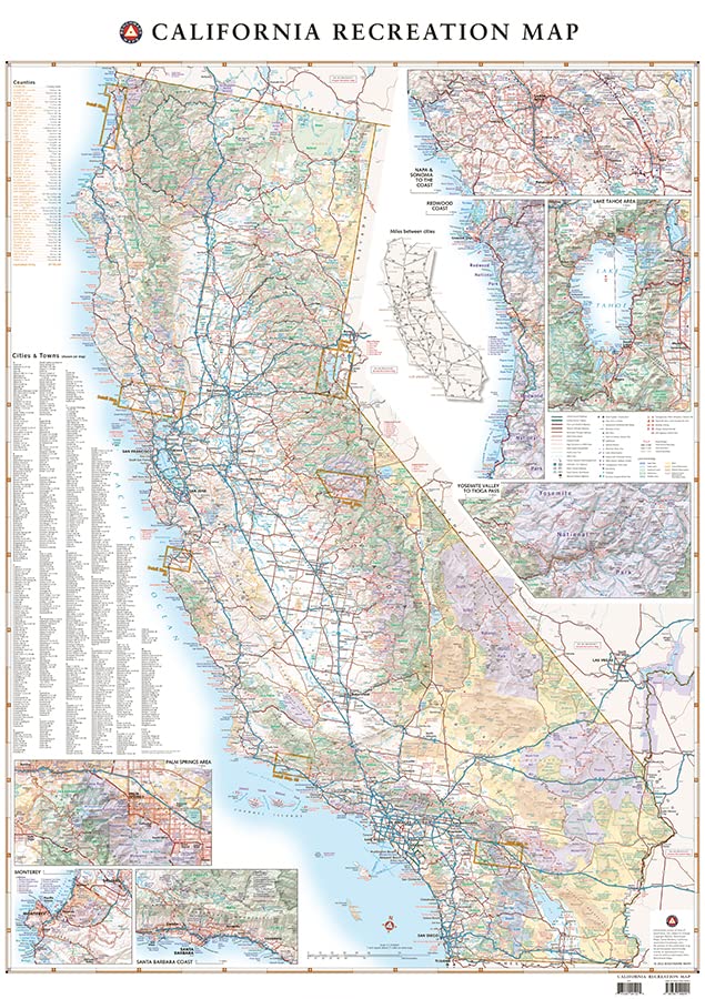 Snapklik.com : California, The Golden State, Recreation Map, 2022 Edition
