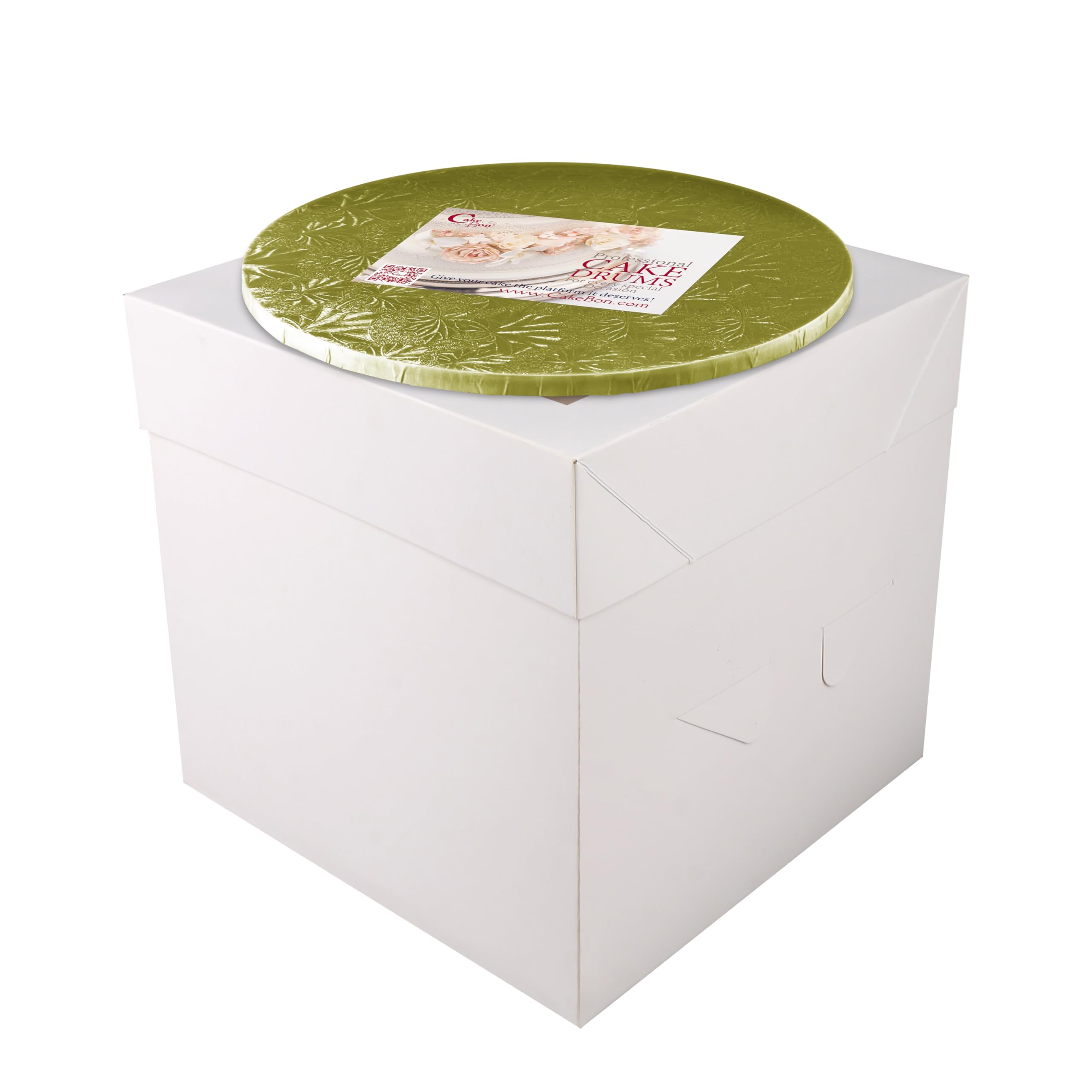 Amazon.com: Cakebon Cake Boxes with Cake Drums (Gold, 12 inch) 1/2 ...
