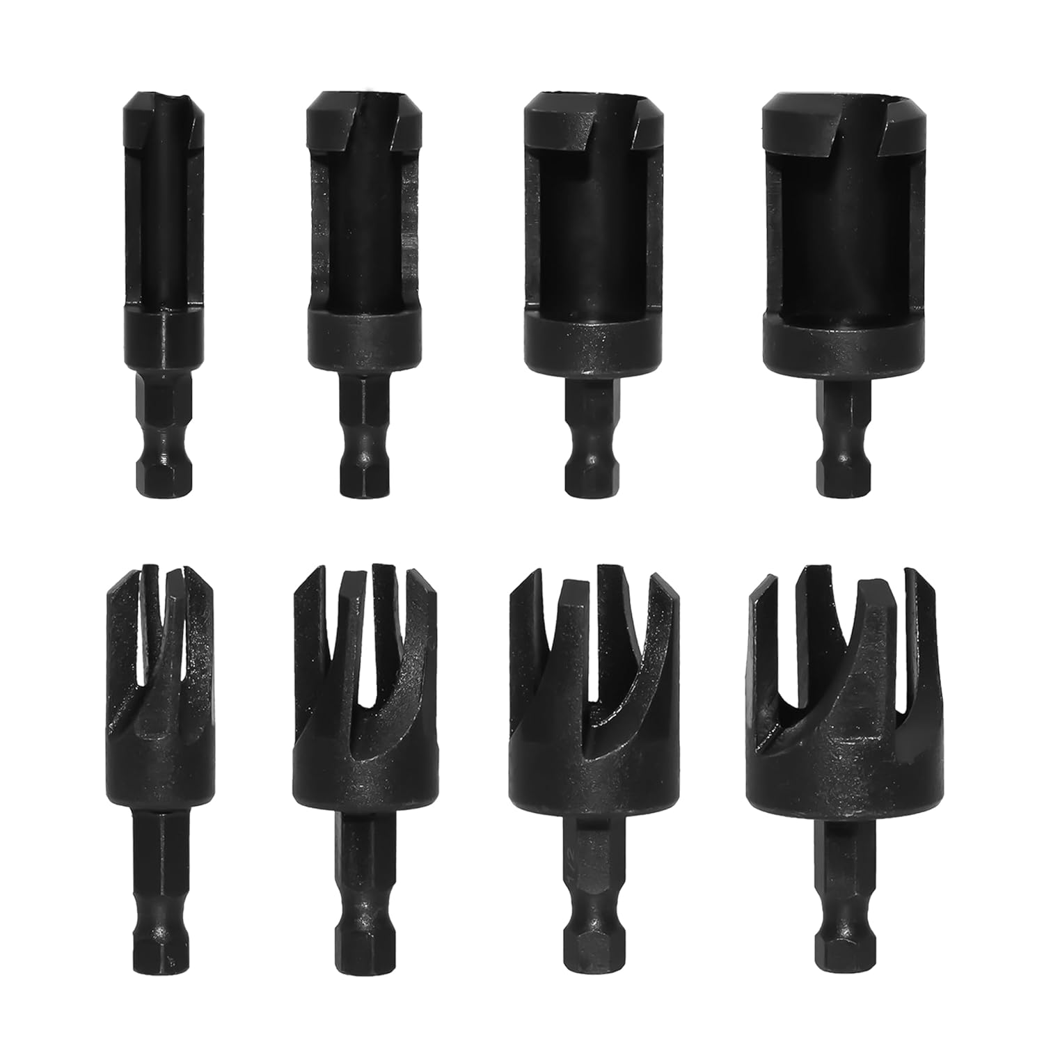 Amazon.com: 8PCS Wood Plug Cutter Drill Bit Set – Straight & Tapered ...