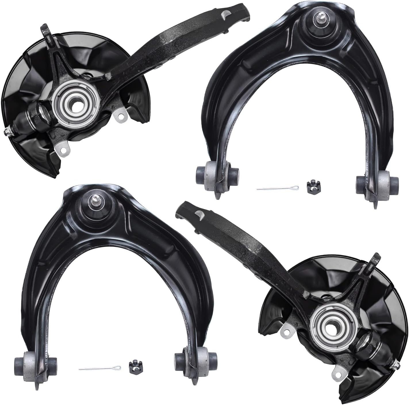 Amazon.com: Detroit Axle - 2 Front Steering Knuckles with Wheel Bearing ...