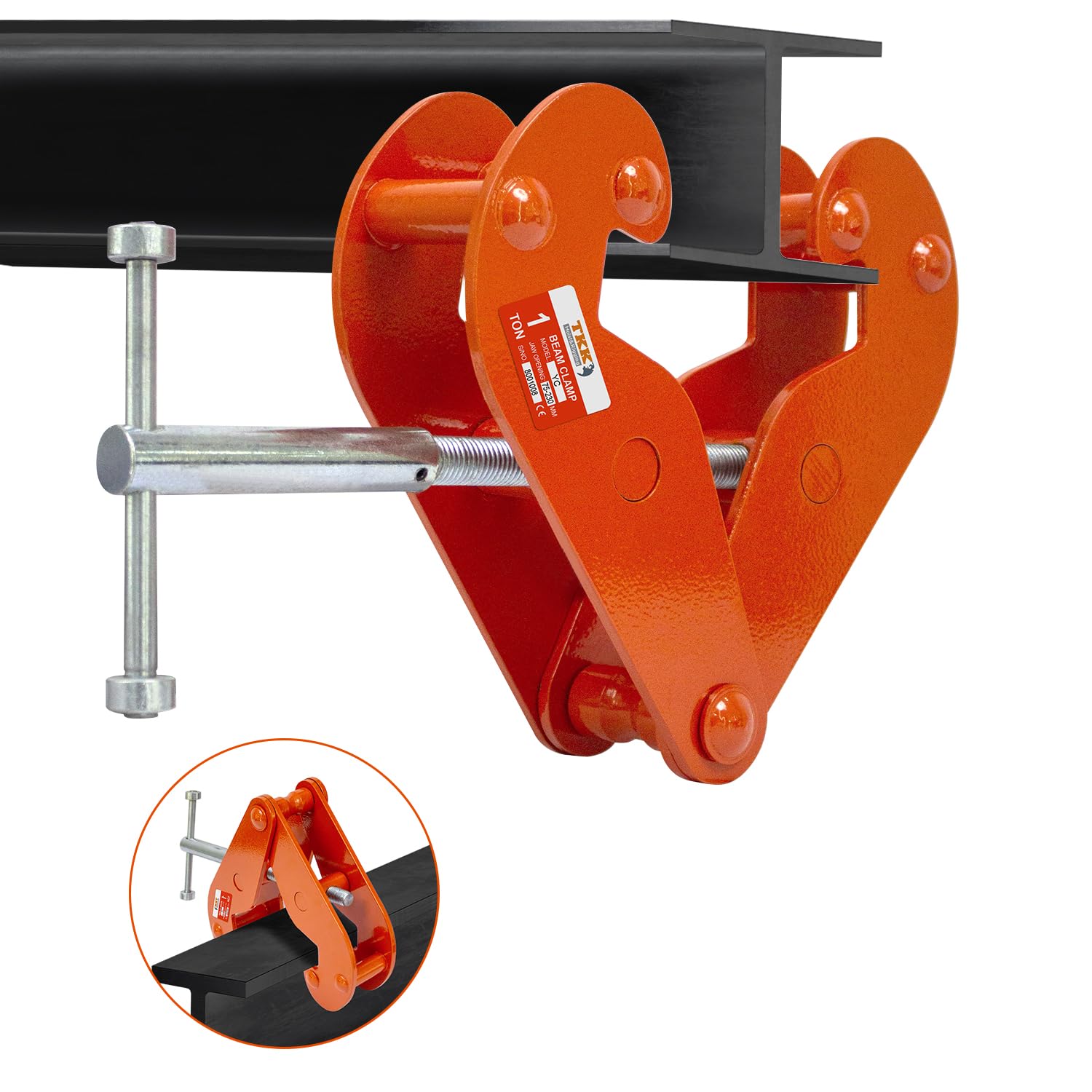 Snapklik.com : TKK Beam Lifting Clamp 2200Lbs/1Ton Load Capacity Beam ...