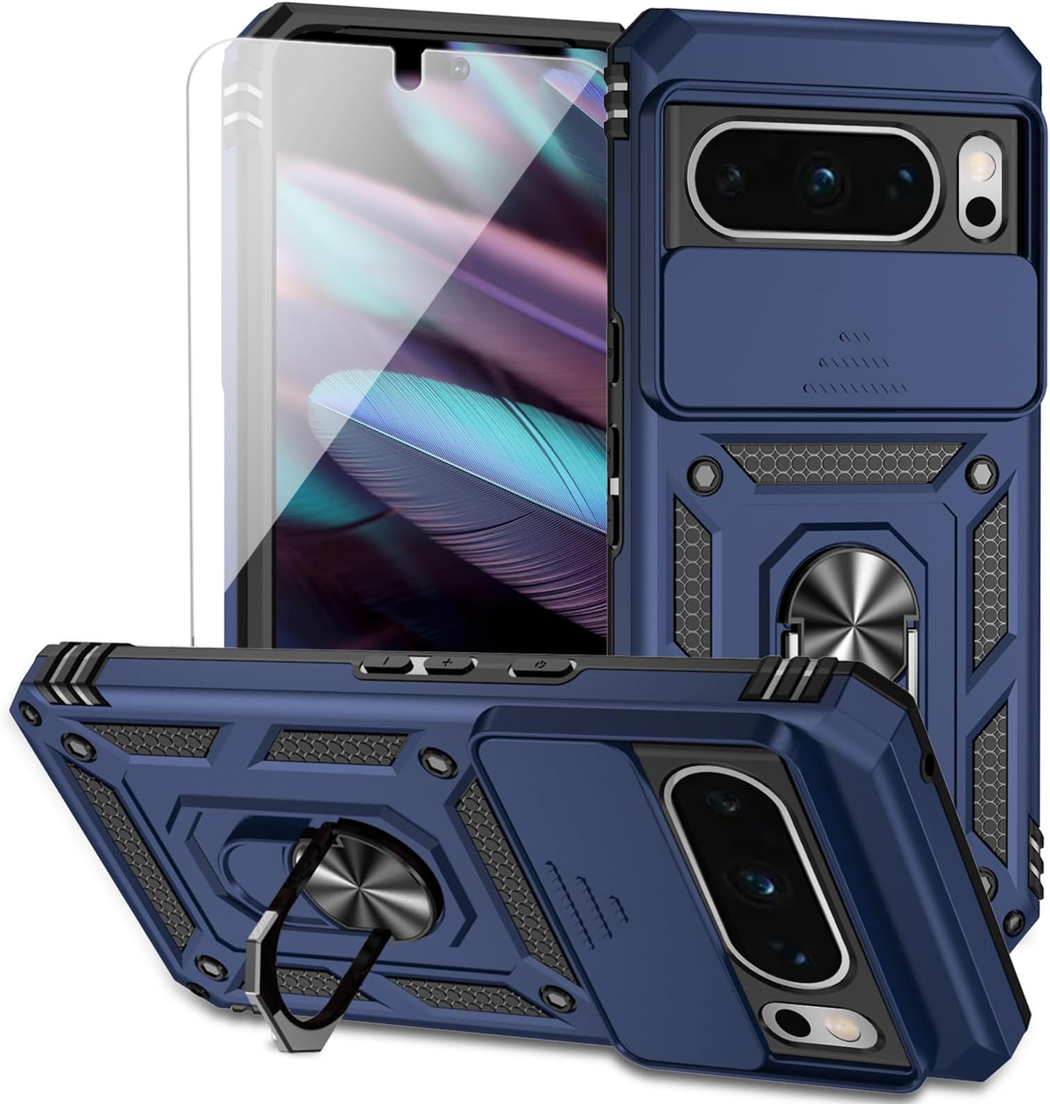 Amazon.com: for Google Pixel 8 Pro Case with Slide Camera Cover HD ...