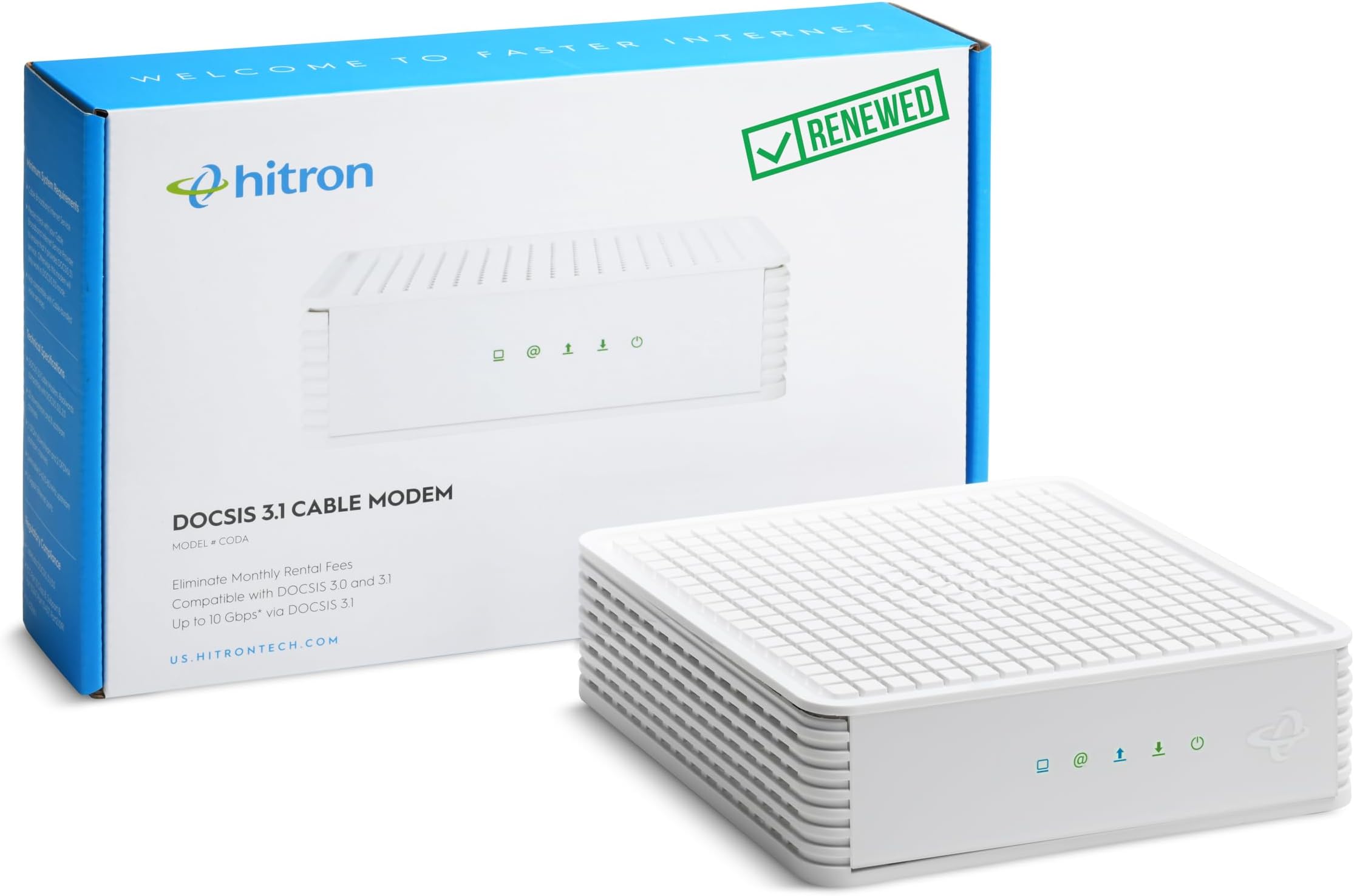 Amazon.com: Hitron CODA DOCSIS 3.1 Modem | Certified with Comcast ...